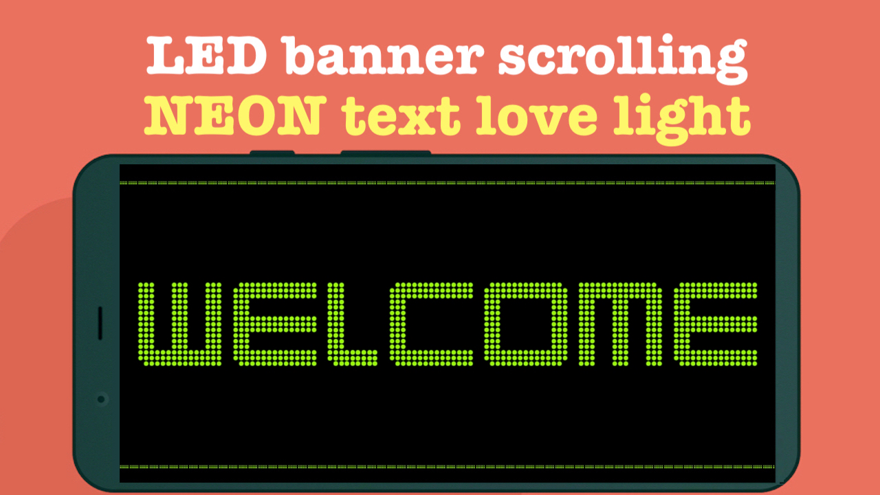 Led banner scrolling text App. NEON love light scrolling text - App on ...