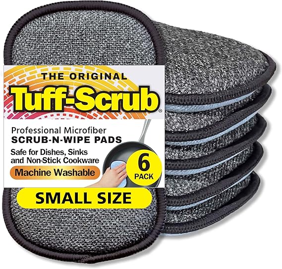 Amazon.com: Original Scrub-N-Wipe Pad by Tuff-Scrub, 6-Pack, Microfiber ...