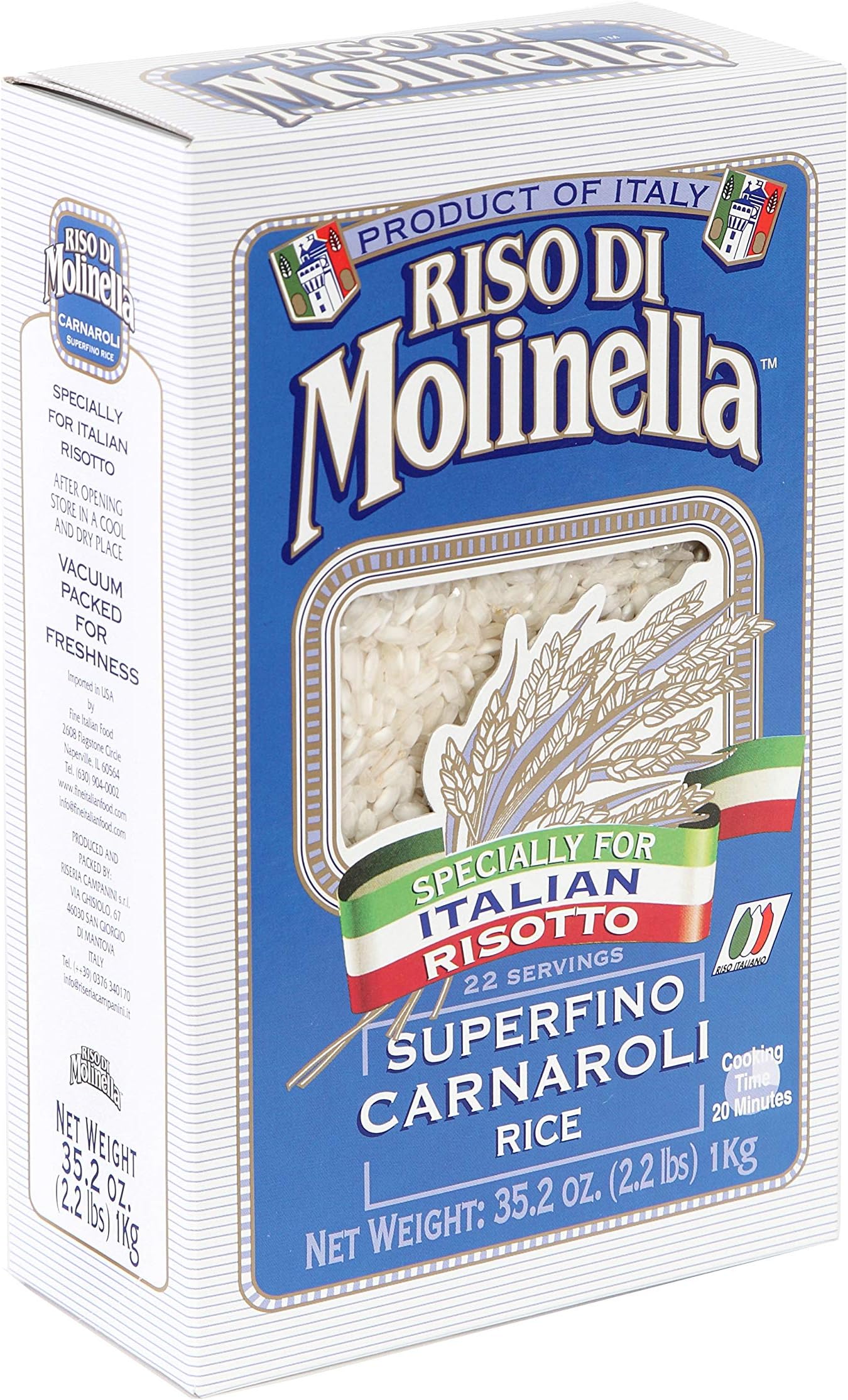 Amazon.com : Acquerello Italian Carnaroli Aged Risotto Rice, 17.6 Ounce ...