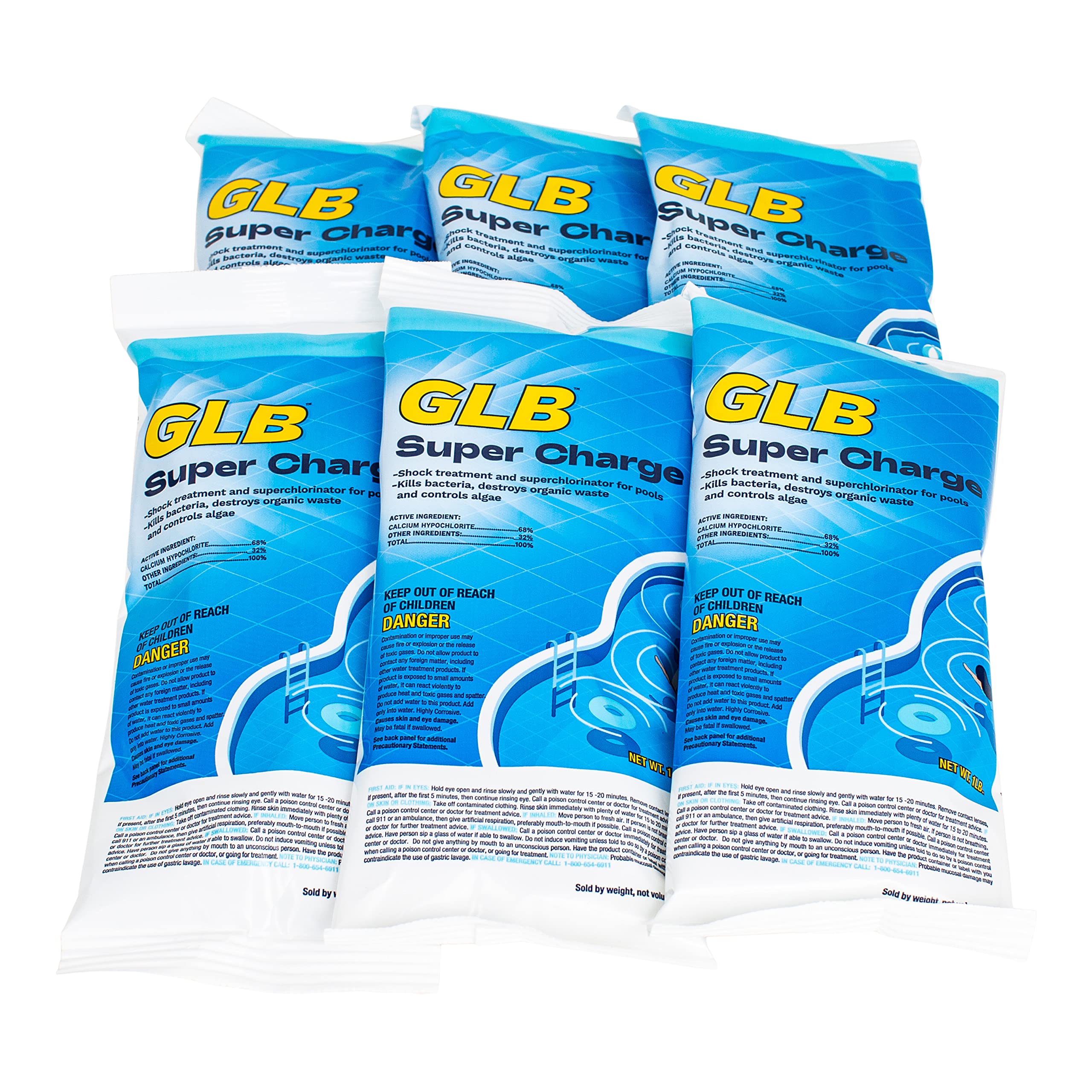 Amazon.com : GLB Super Charge (1 lb) (6 Pack) : Patio, Lawn & Garden