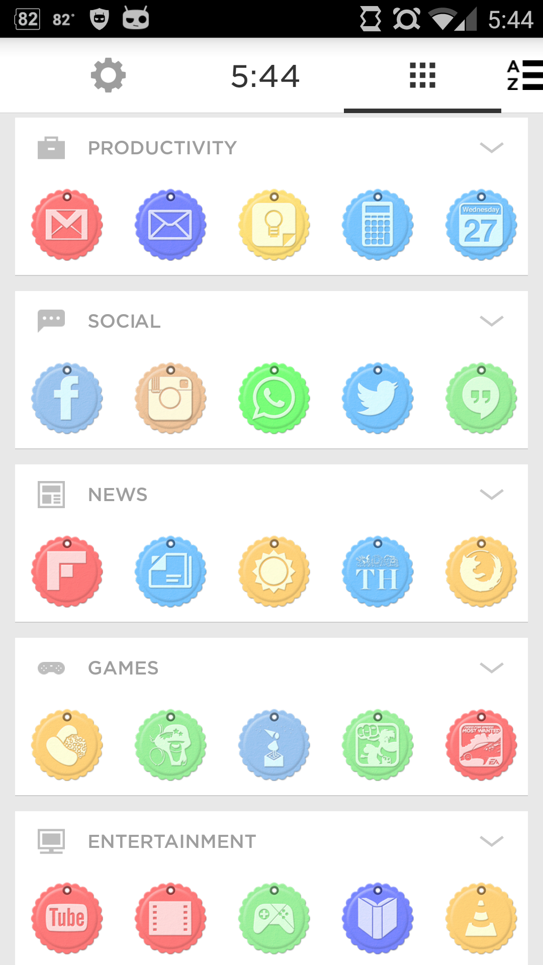 Paper Tag Icon Pack Theme - App on Amazon Appstore