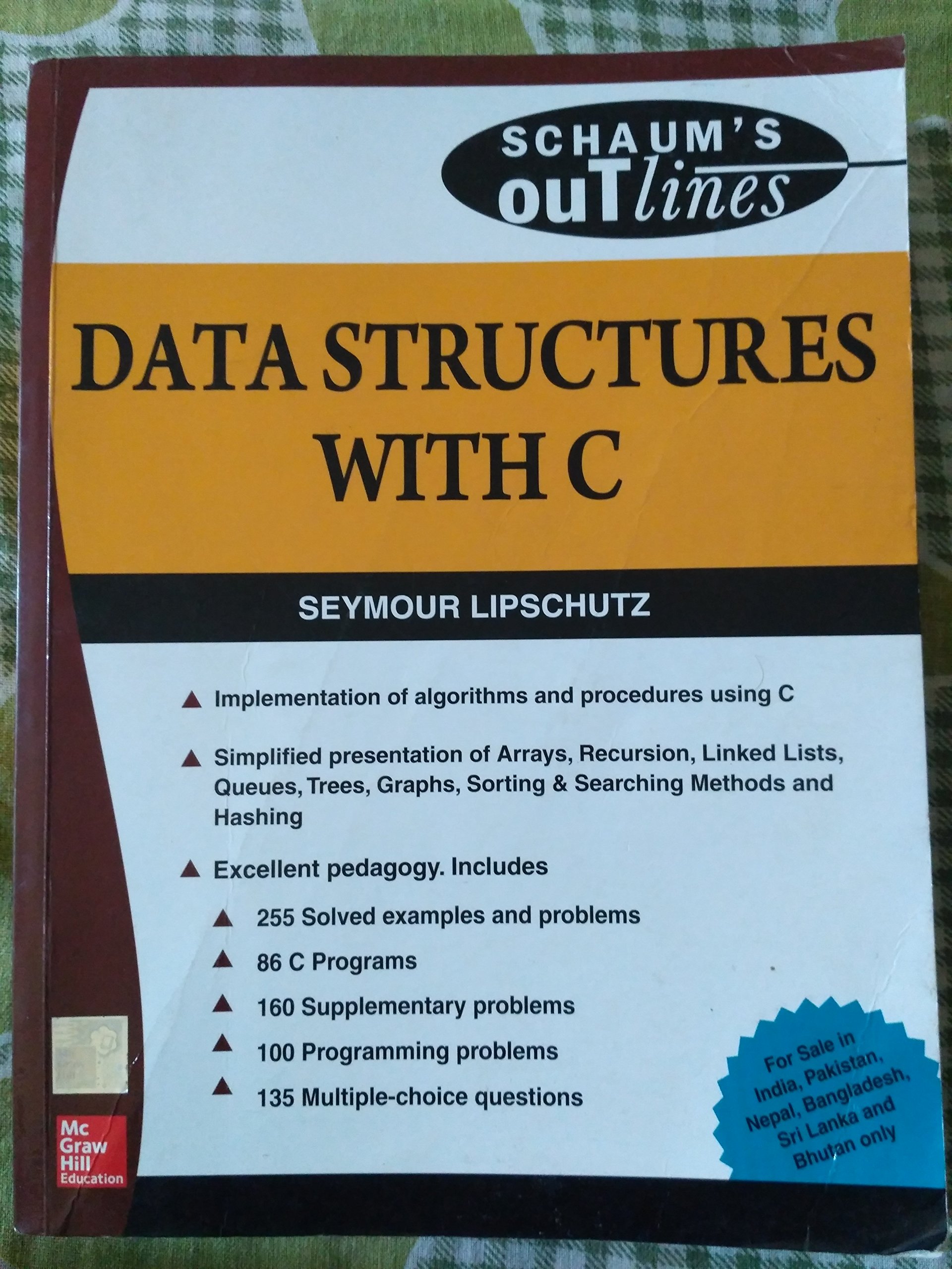 Schaum's Outlines - Data Structures With C : Amazon.in: Books