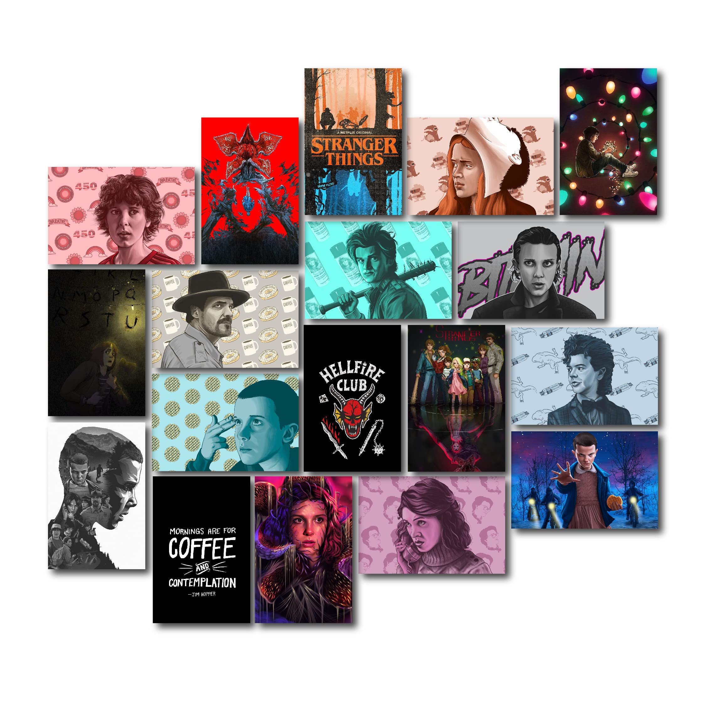 Buy Anbhudan -DELIVER THE SMILE | STRANGER THINGS WALL | PACK OF 18 ...