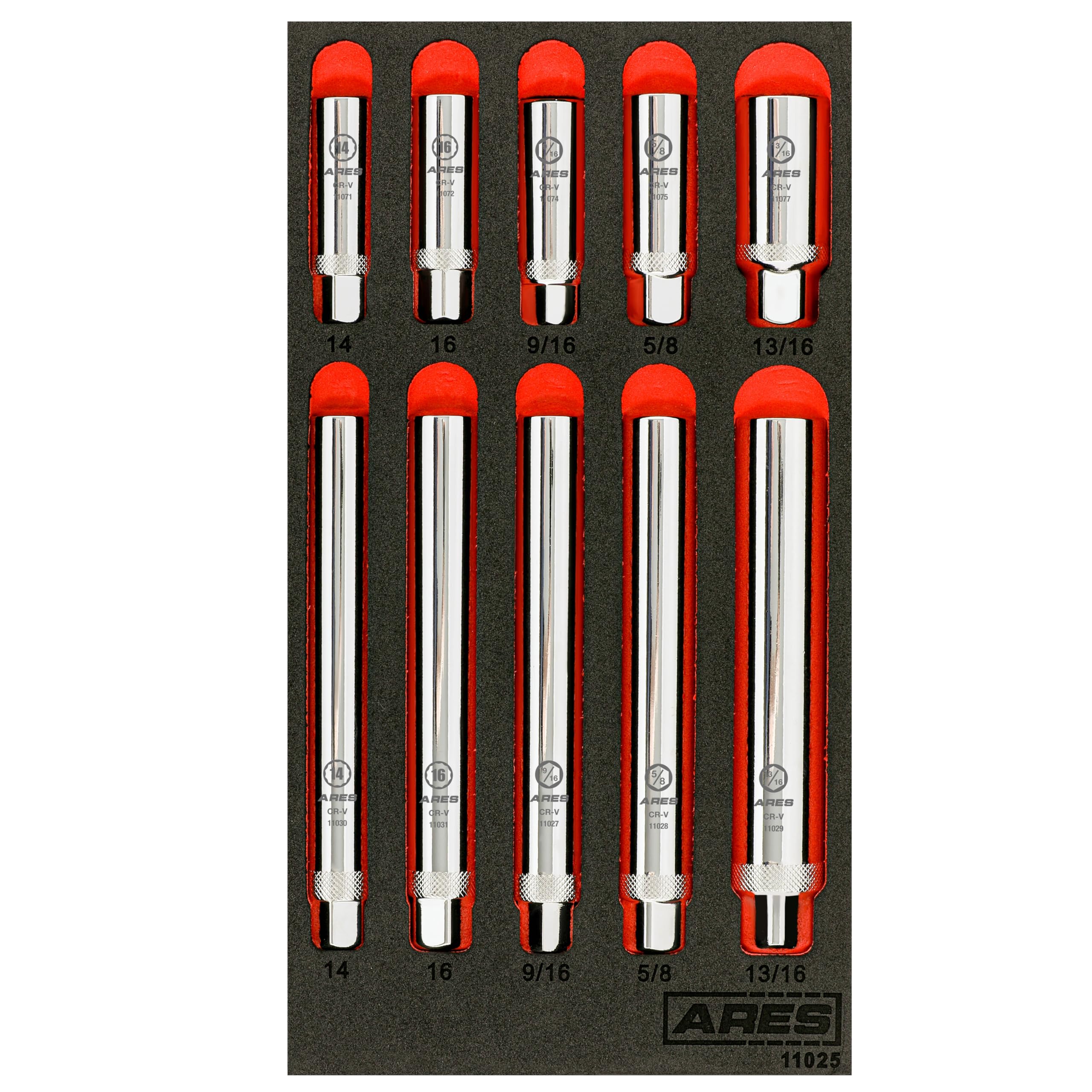 Snapklik.com : ARES 11025-10-Piece Extra Deep And Standard Length Spark ...