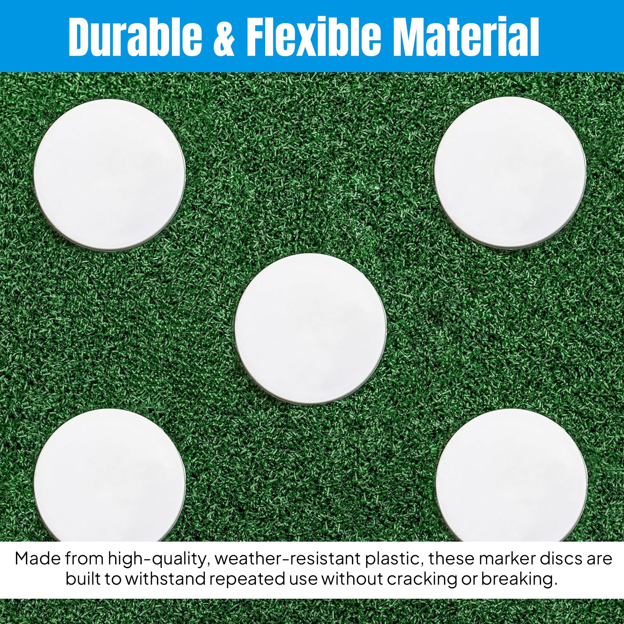 Portable Pitch Marking Discs 6 Inch Cricket Marker Discs - 25 Pack For ...