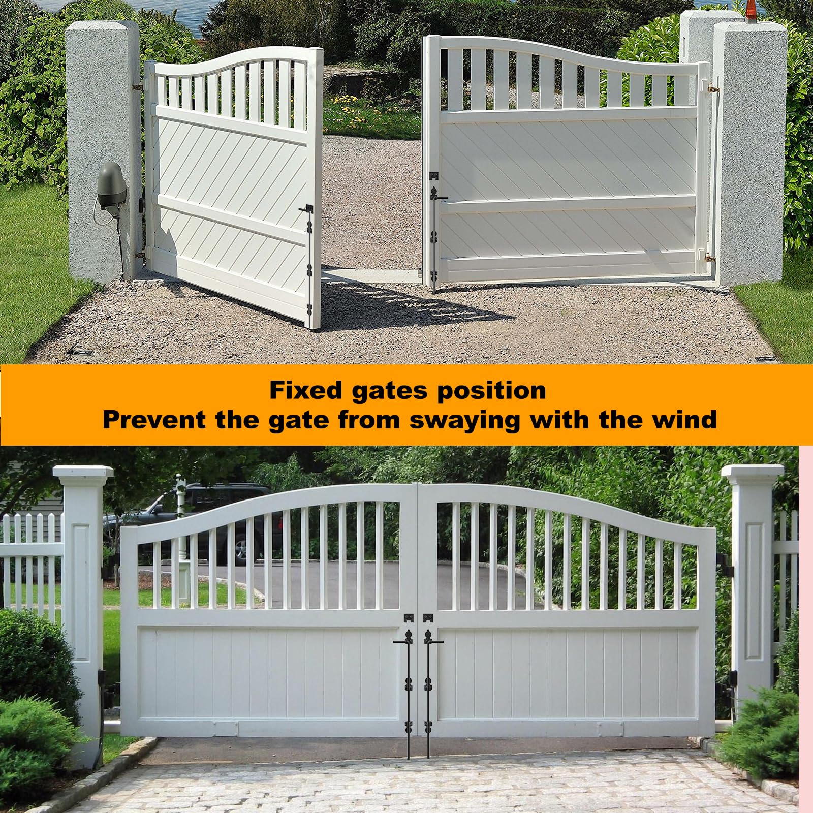 Snapklik.com : 24" Cane Bolt Drop Rod For Gate, Heavy Duty Gate Latch ...