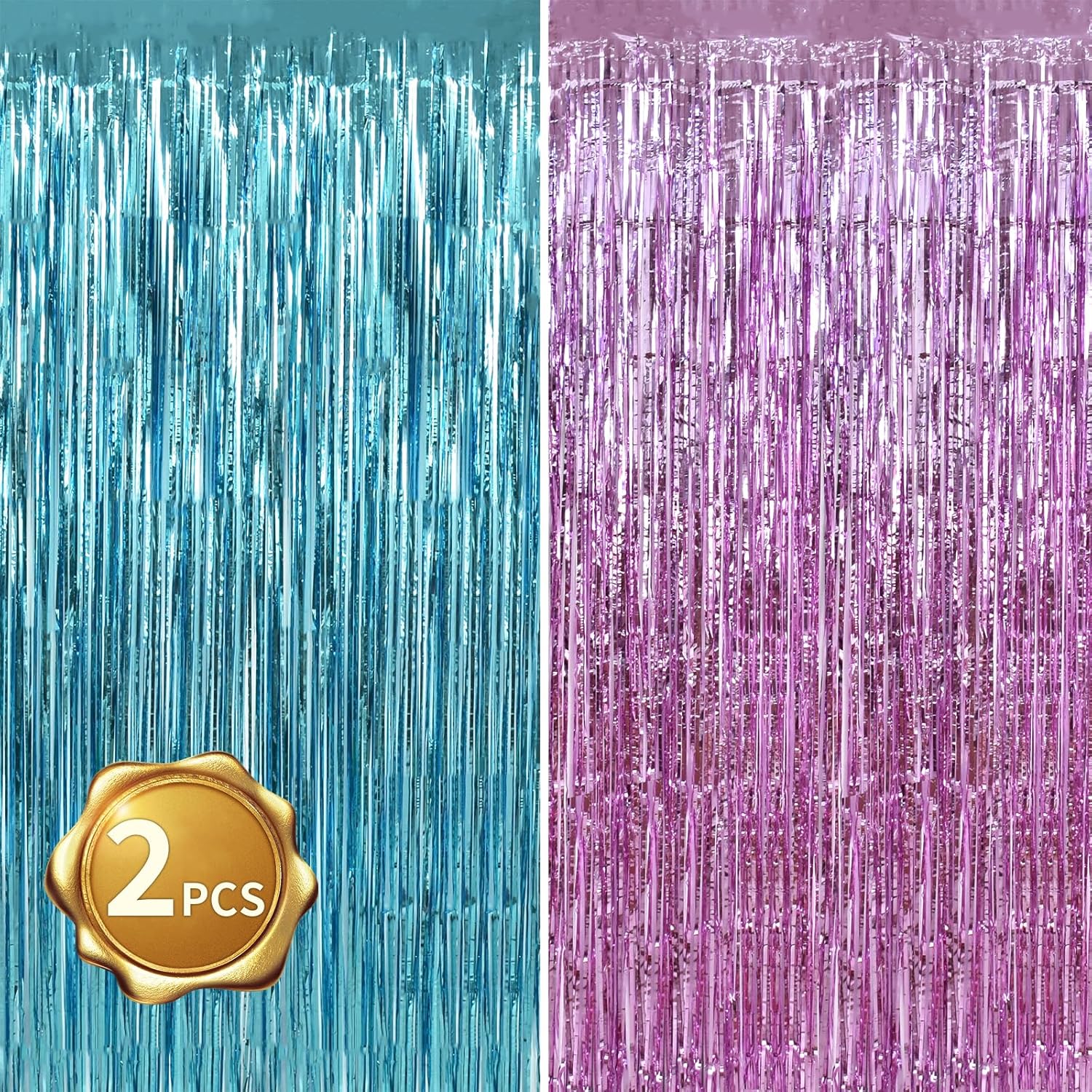 Amazon.com: BEISHIDA 2 Pcs Door Streamers pink and blue Curtain Baby ...