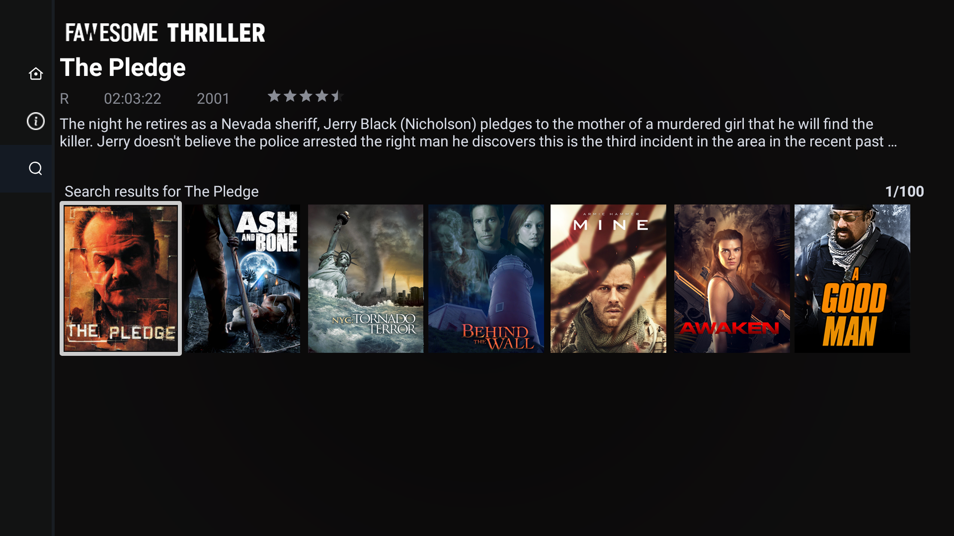 Thriller Movies & TV by Fawesome:Amazon.com:Appstore for Android