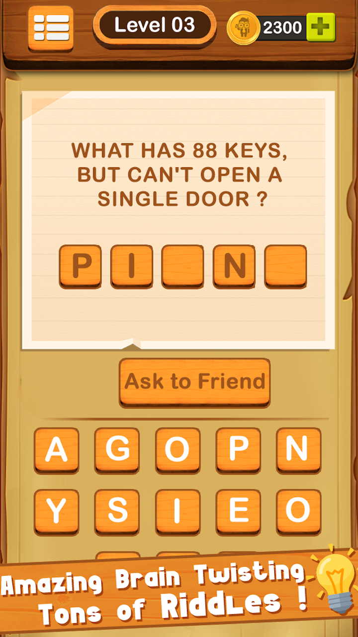 Riddles - Tricky Word Puzzle - App on Amazon Appstore