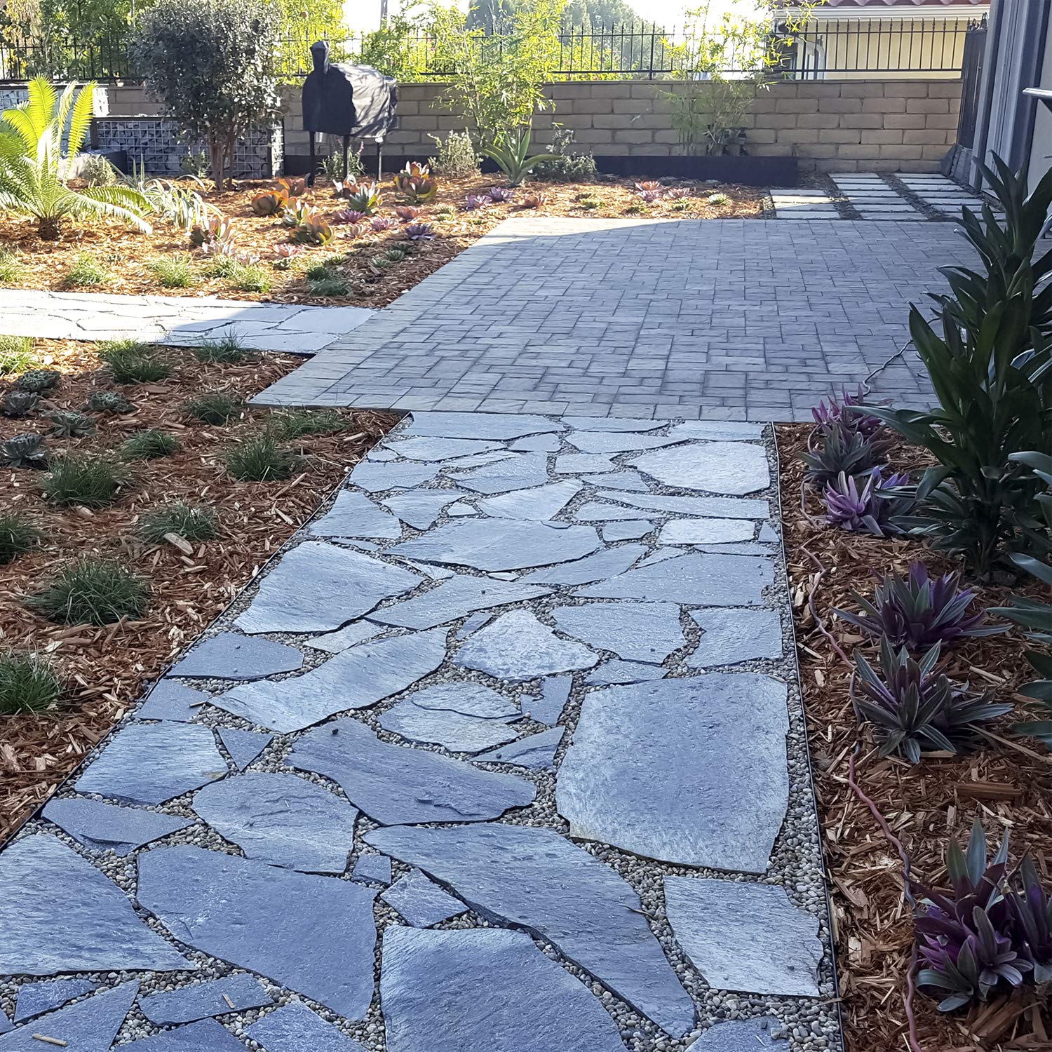 Natural Flagstone Patio Pavers Concrete Paver Vs. Flagstone Patios