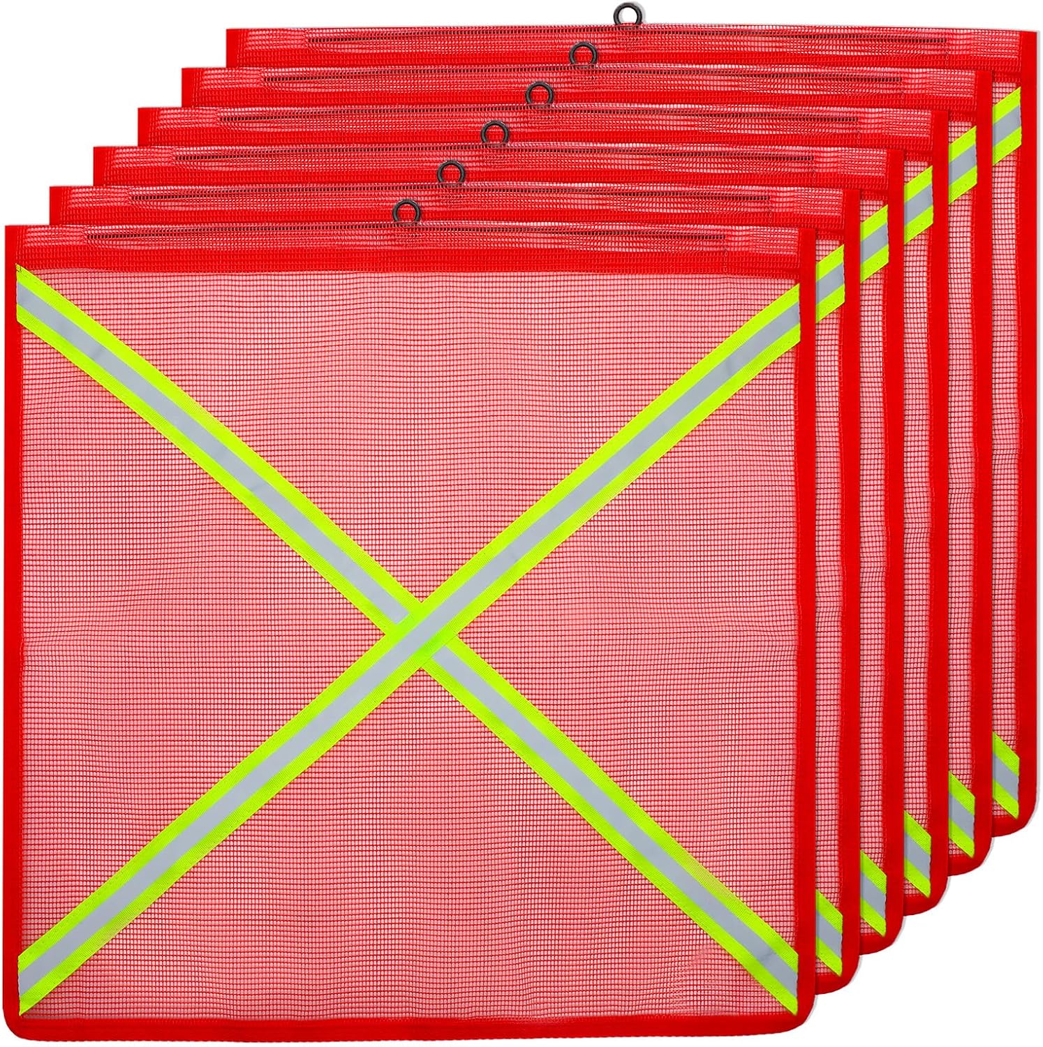 Amazon.com: Oqqlin 6 Pcs Safety Flags for Trucks, 18 x 18 Inch Portable ...