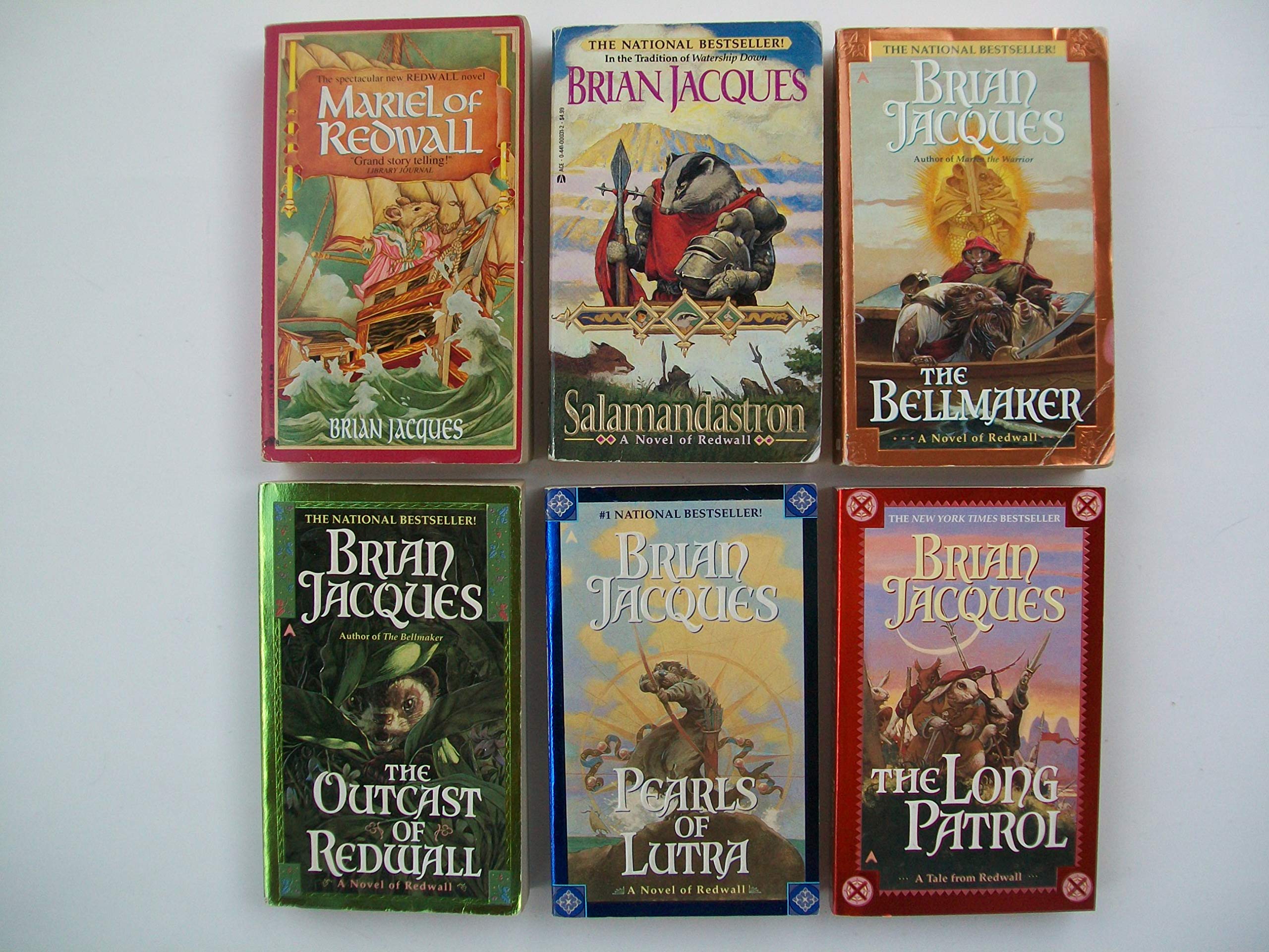 Redwall Series (Partial Set of 6 Books) The Outcast of Redwall; Mariel ...