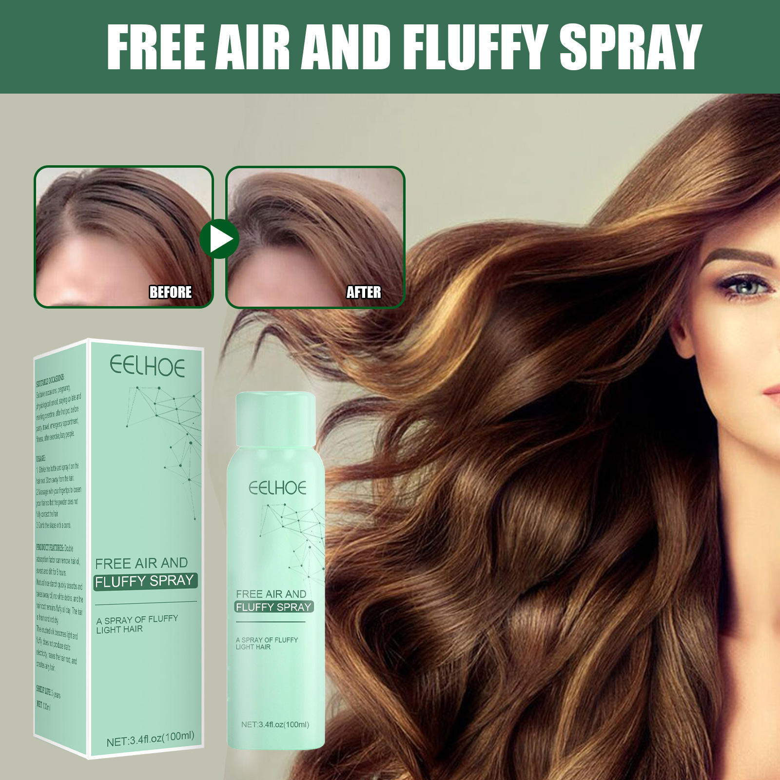 Watch Fluffy Volumizing Hair Spray on Amazon Live