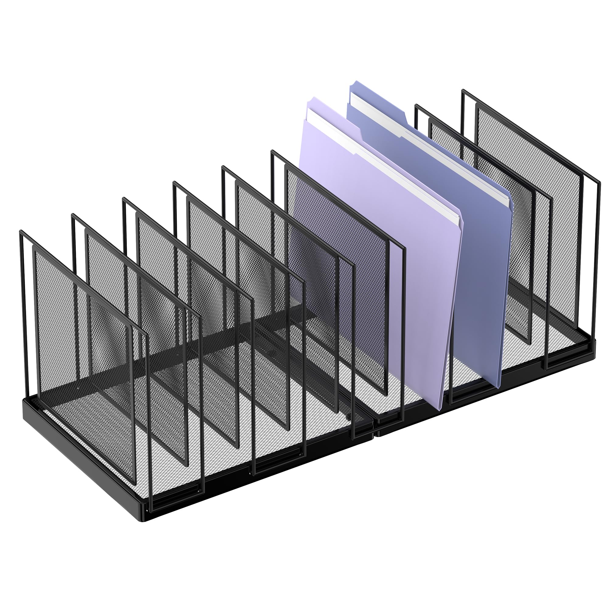 Amazon.com : JMHUD 9-Section File Organizer for Desk, Vertical File ...