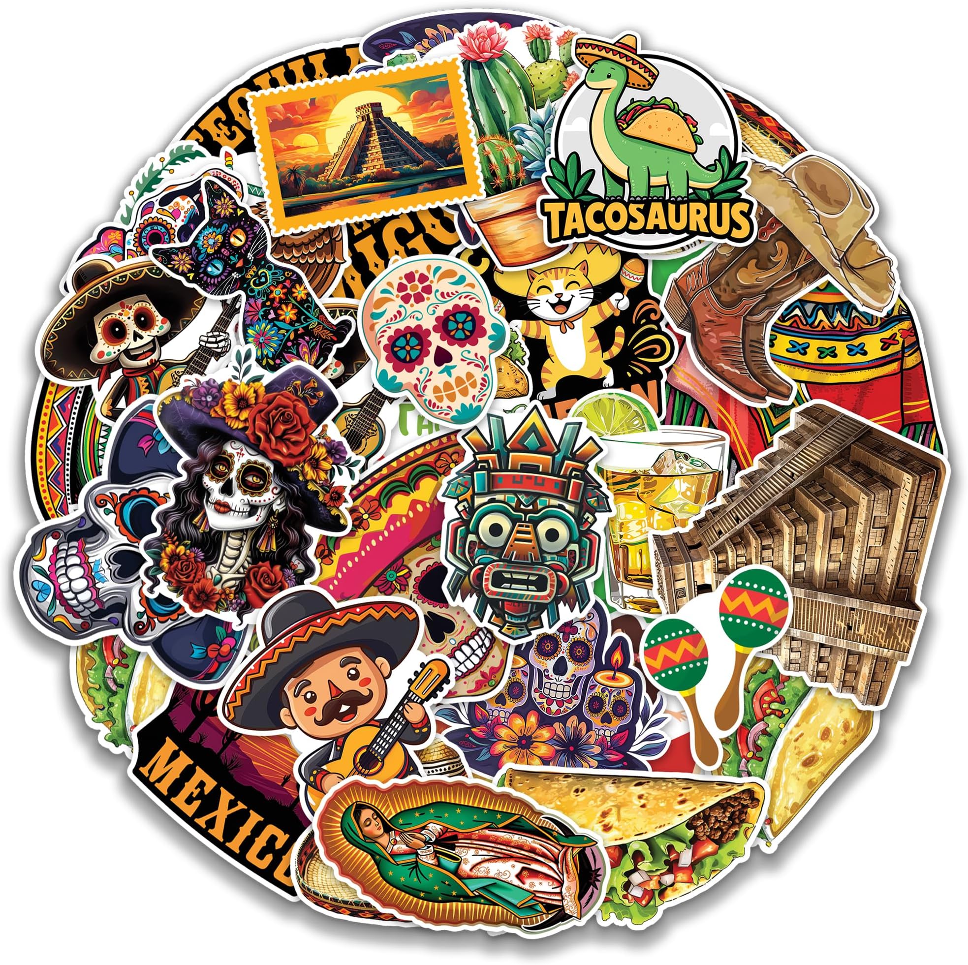Amazon.com: Mexican Stickers - Calcomanías Mexicanas – 100% Vinyl ...