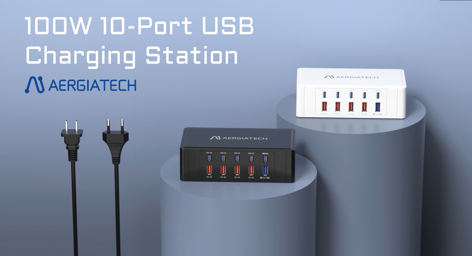 Watch 100W 10-Port USB Charging Station on Amazon Live