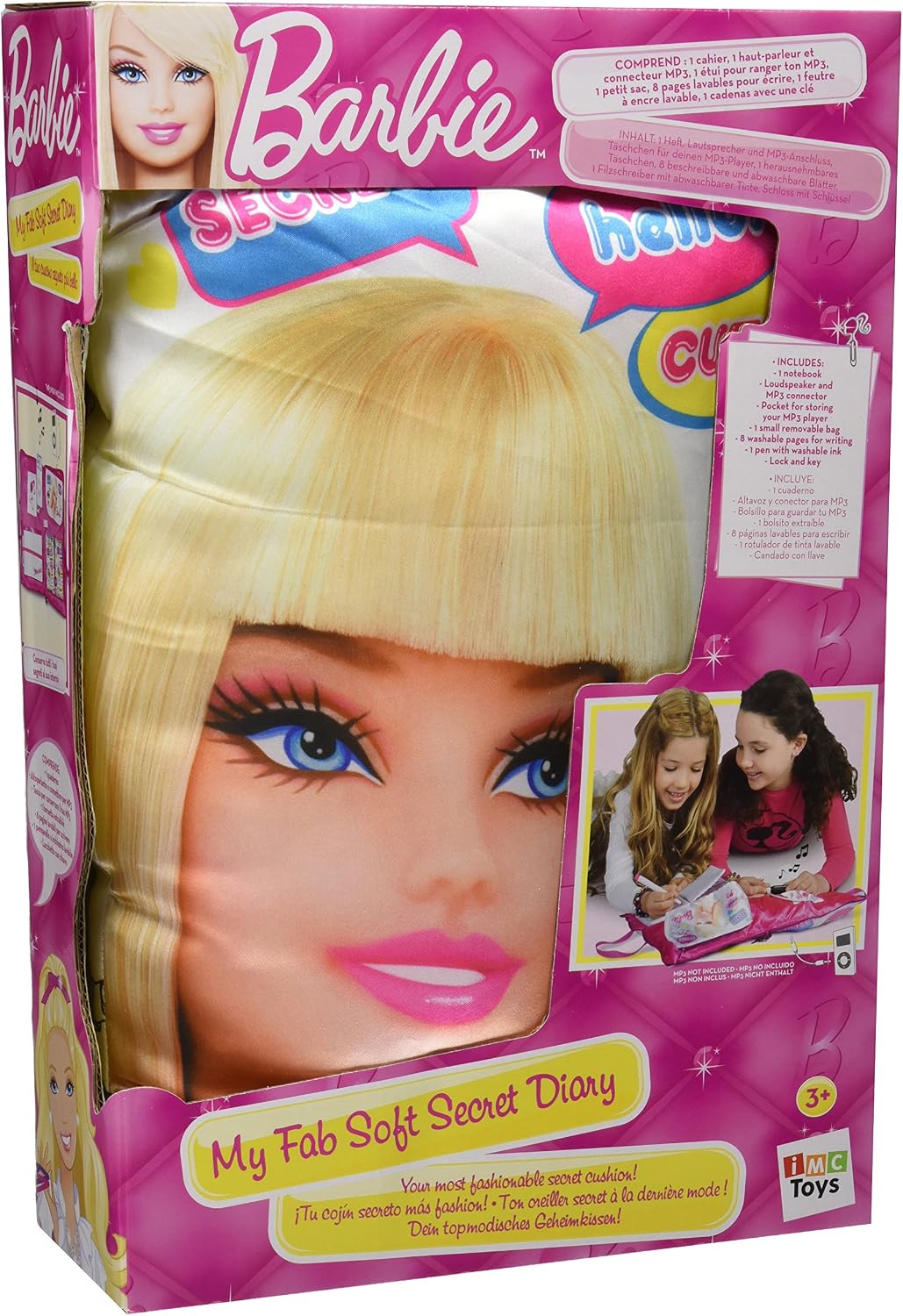IMC Toys 784123 - Barbie, Cuscino dei Segreti [Lingua Inglese] : Amazon ...