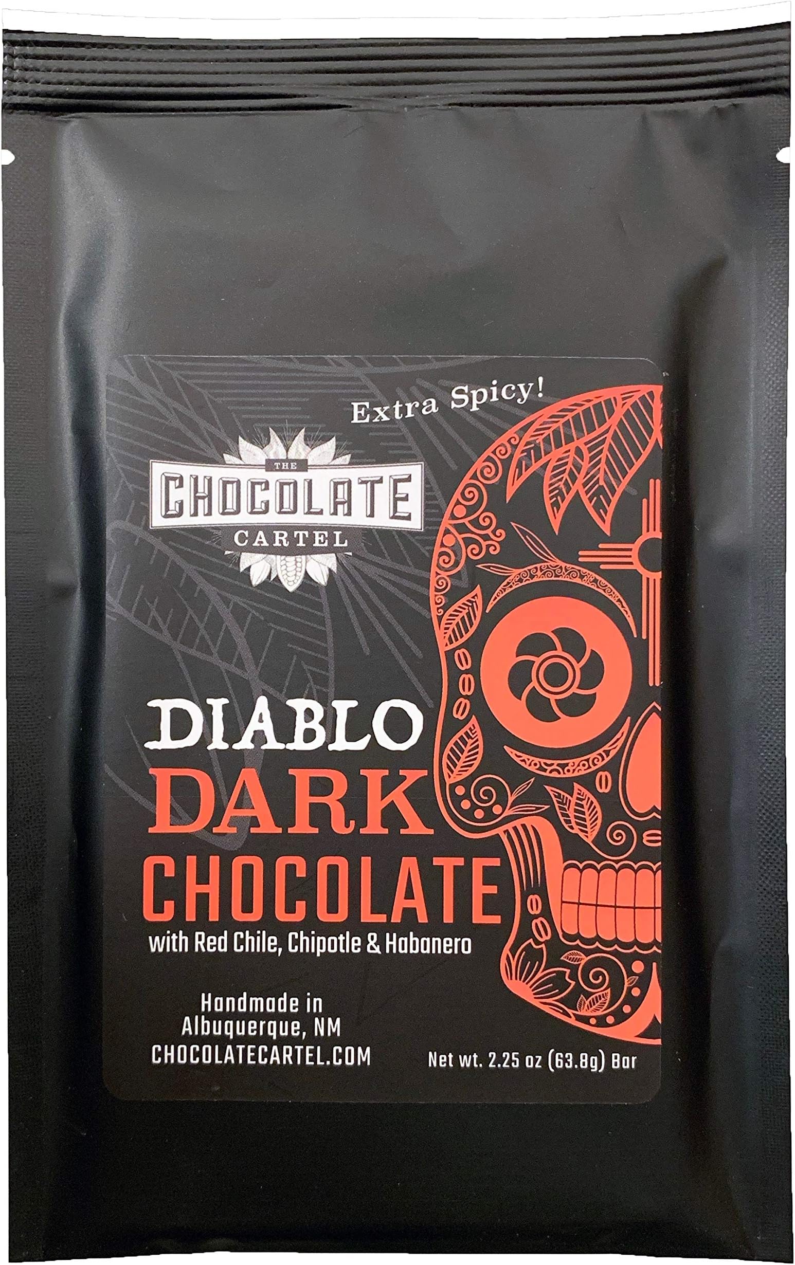 Amazon.com : Chocolate Cartel Diablo Dark Chocolate Case (Extra Spicy ...