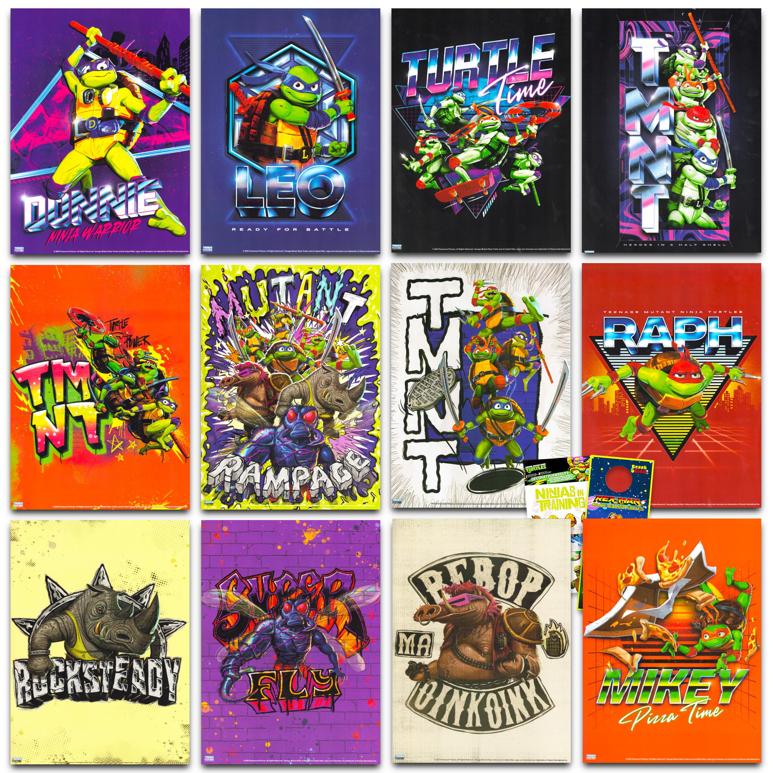 Amazon.com: Nickelodeon Teenage Mutant Ninja Turtles Poster Book ...