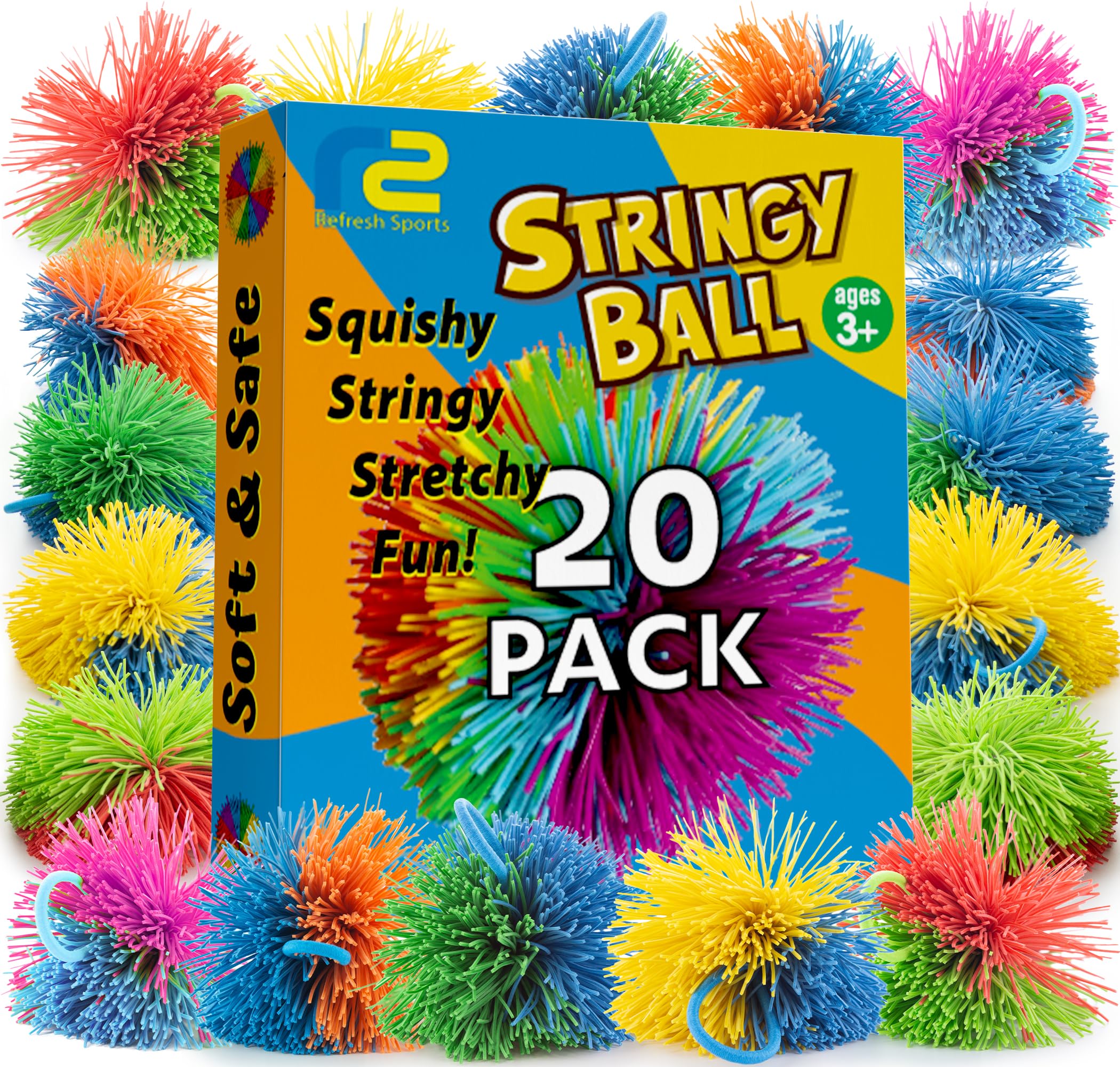 Snapklik.com : Stringy Balls & Sensory Toys For Kids 20 Pack - Stocking ...