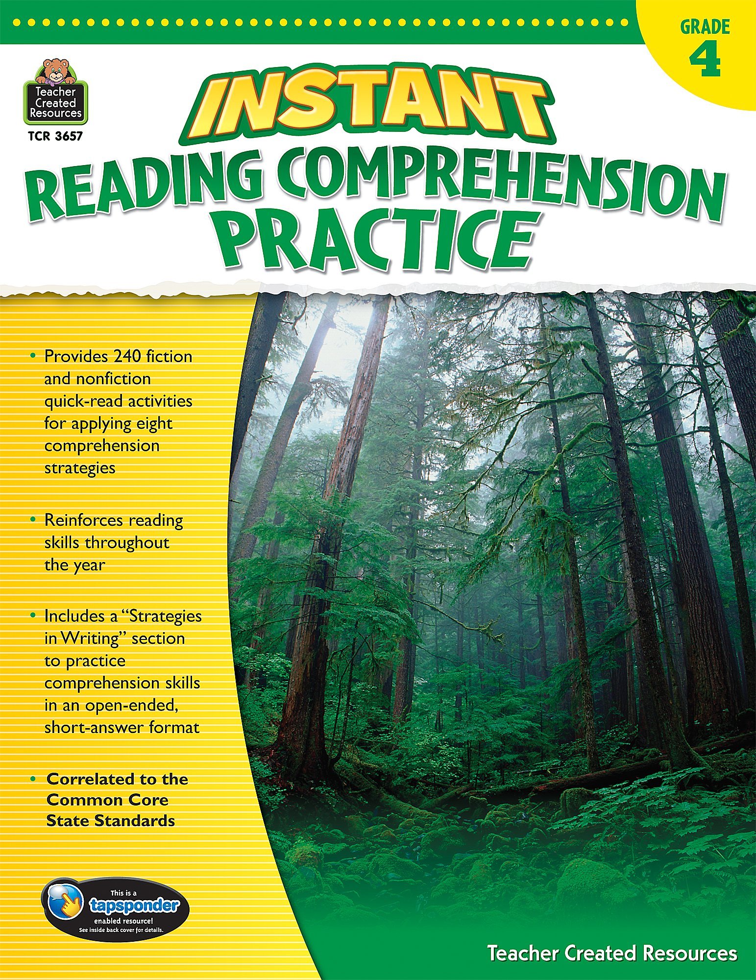 Amazon.com: Instant Reading Comprehension Practice Grade 4: ...