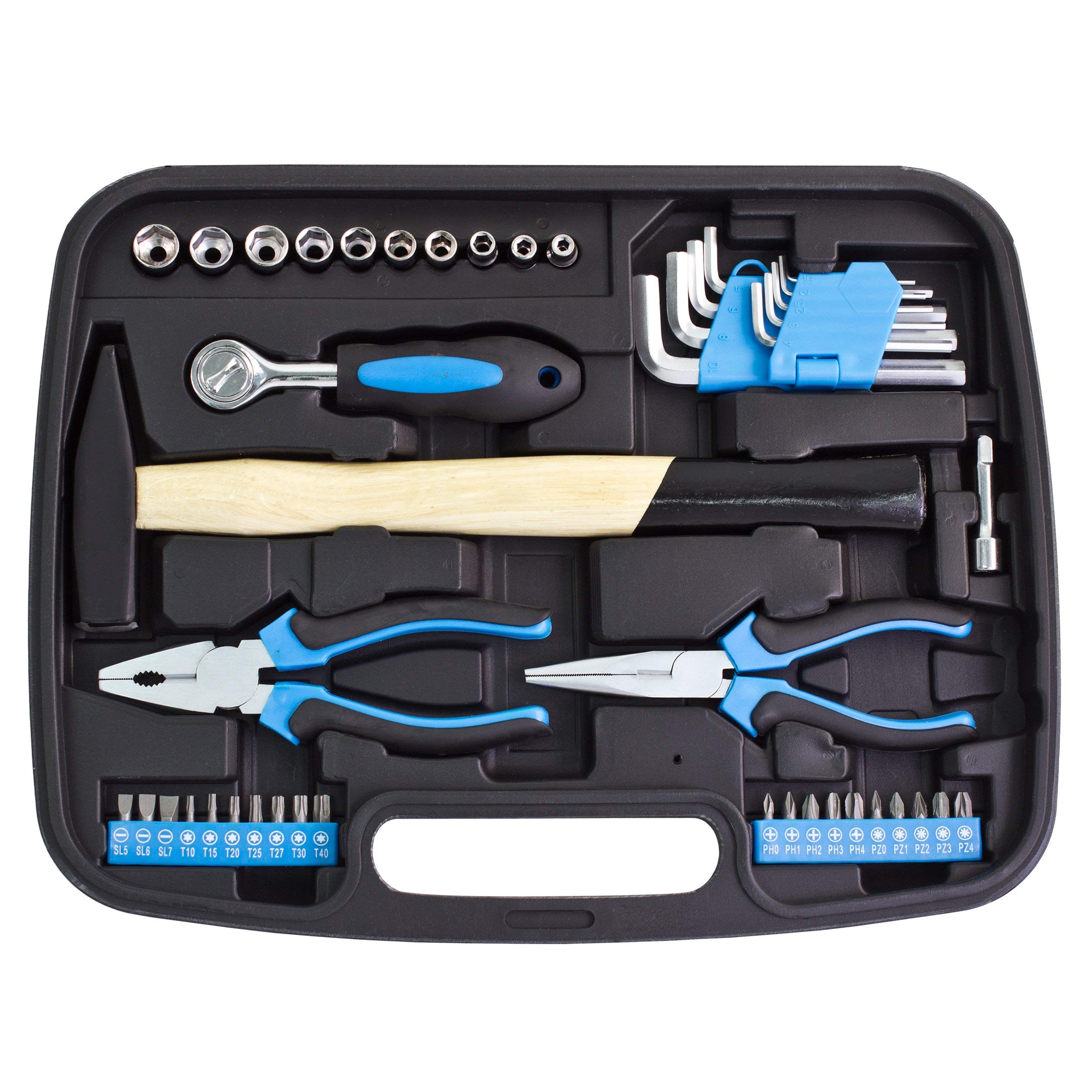 Snapklik.com : Karcher 57 Piece Tool Carry Case Set DIY Hammer ...