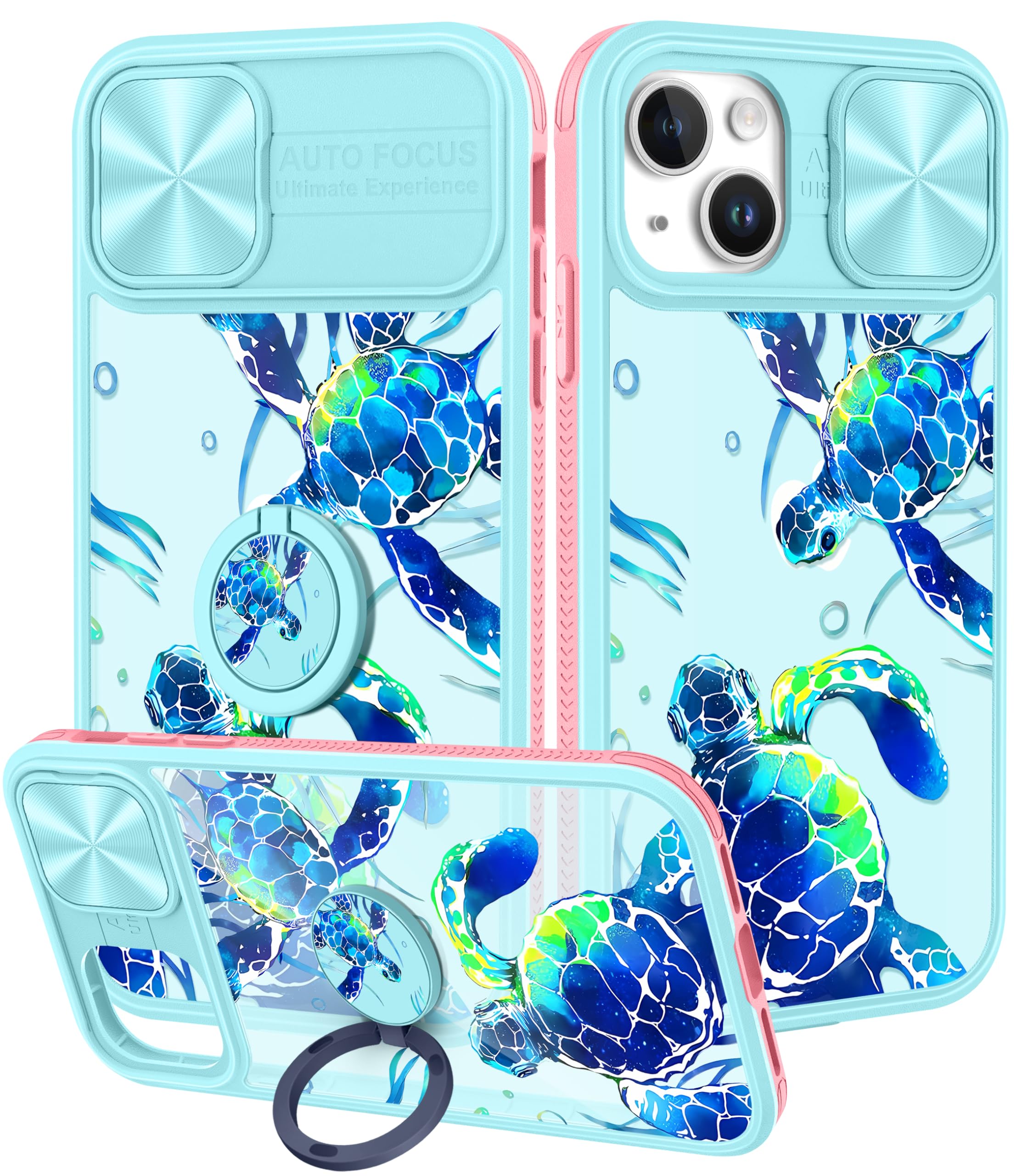 Amazon.com: Plakill for iPhone 14 Case with Slide Camera Cover, Sea ...
