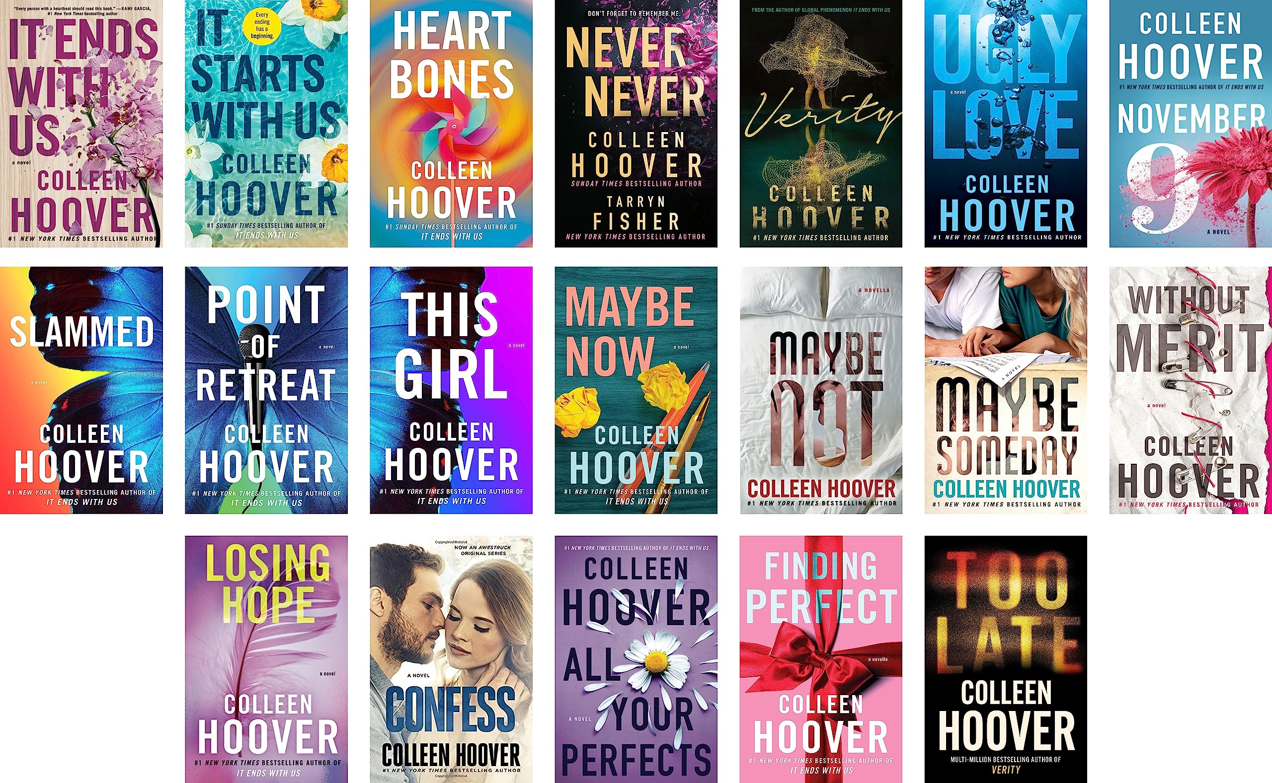 New Releas Colleen Hoover 19 Books Collection Set: {It Ends With Us,It ...