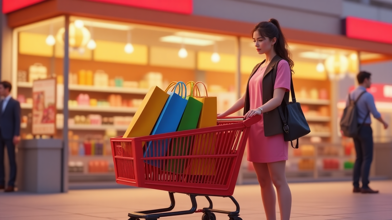 Supermarket Cart Simulator Game Shopping Cart and Bags Sim Supermarket ...