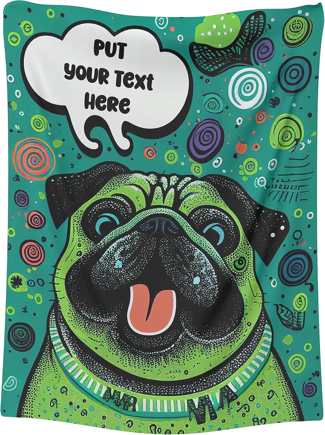 Amazon.com: CAPITUNEISKINEPA Manta de carlino – Divertidos regalos de ...