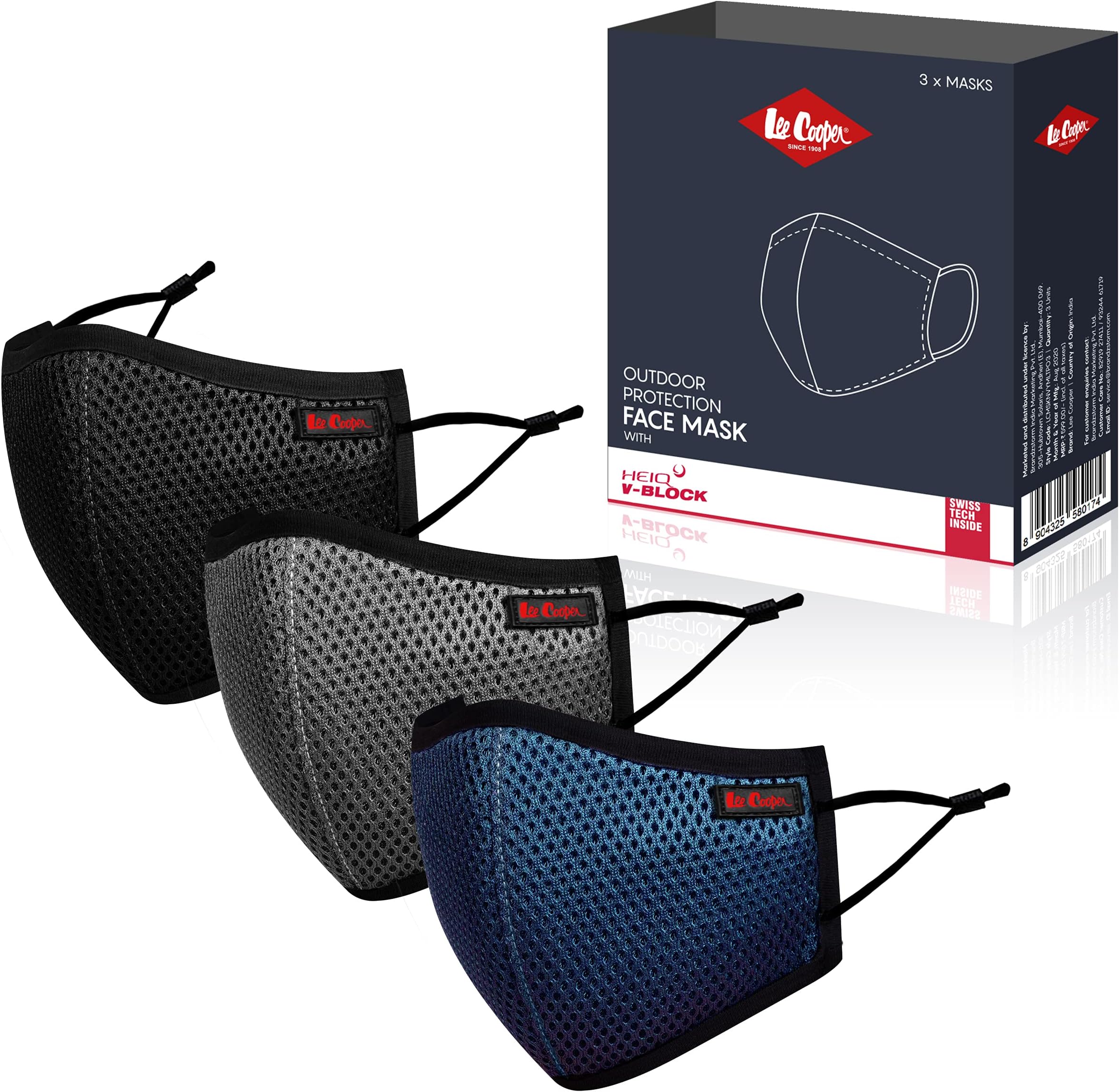 Wildcraft W-95 HypaShield Mask (Pack of 10) | Reusable 6-Layer Anti ...