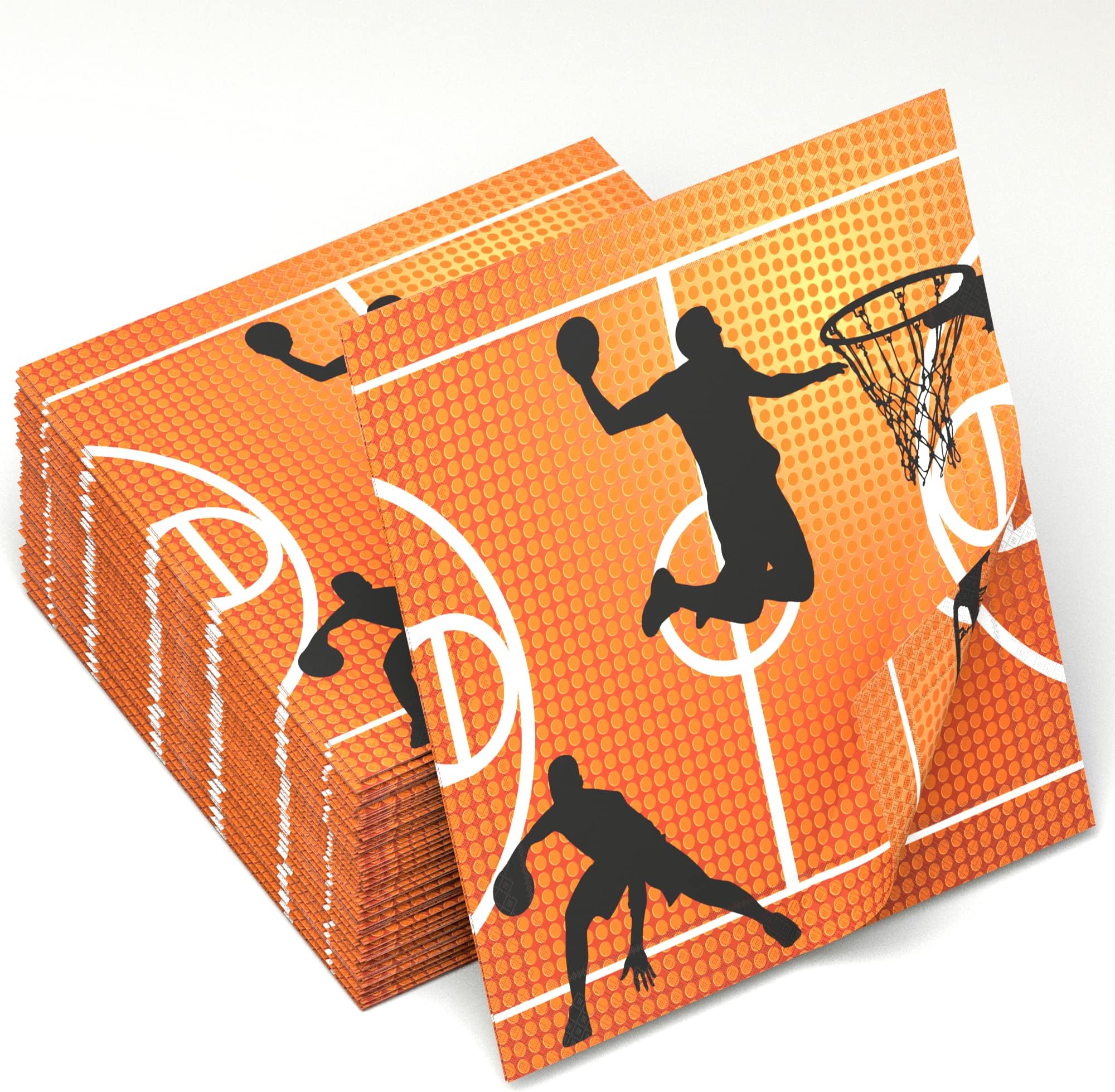 Amazon.com: LMJUNZZ 120 Pcs Basketball Party Napkins Basketball ...