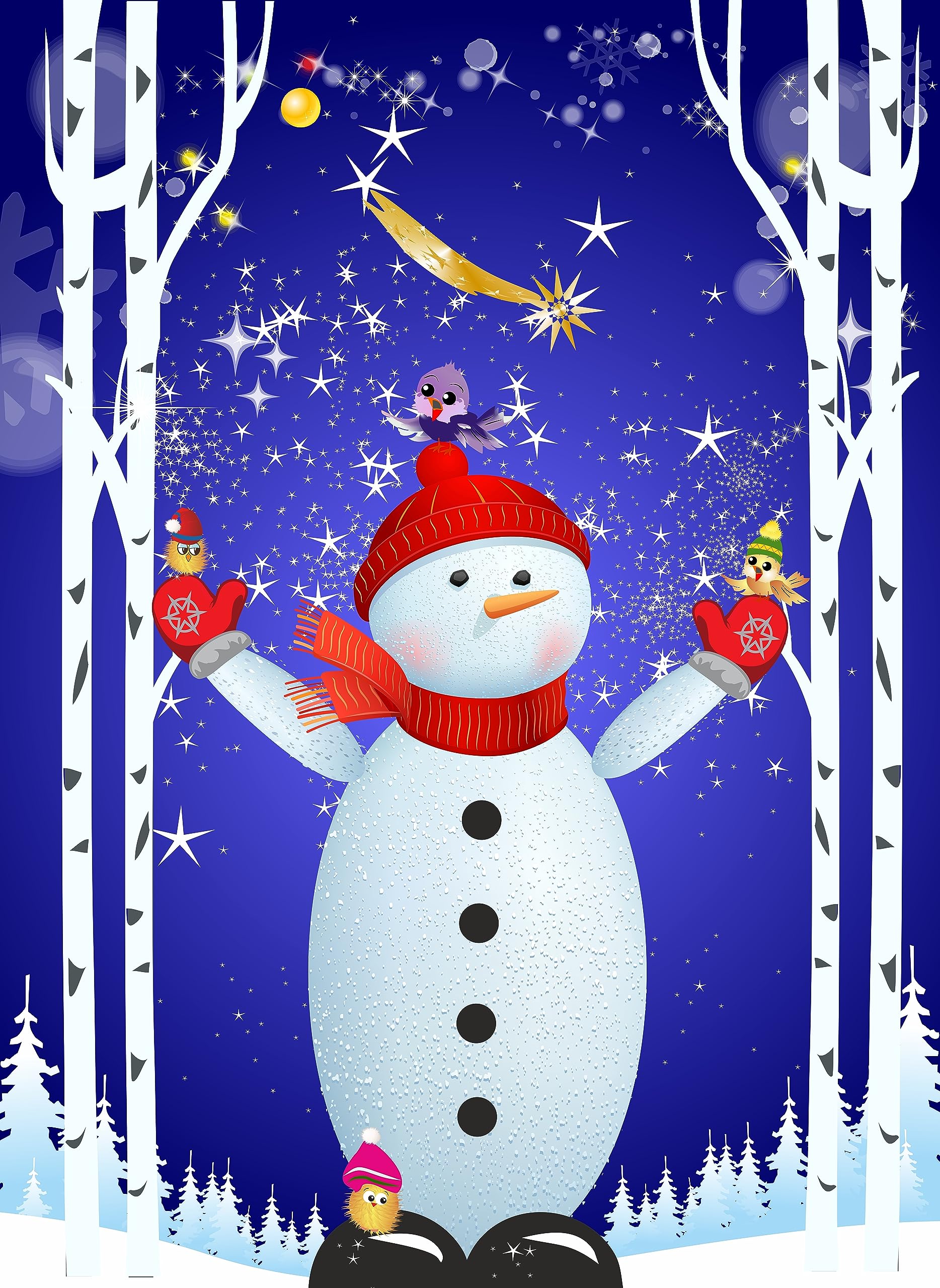 YUE ZHE Christmas Diamond Painting Art Kits for Adults, DIY Snowman ...