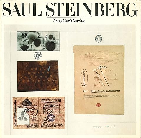 Saul Steinberg: Harold Rosenberg, Saul Steinberg: 9780394735917: Amazon ...