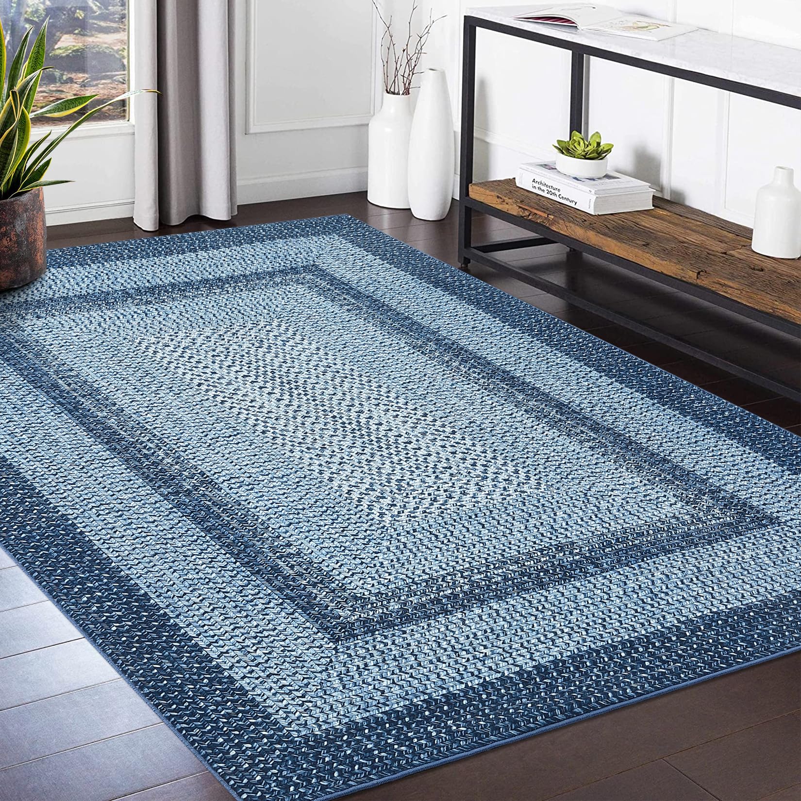 Amazon.com: LUXLOOM Washable Area Rugs 9x12 Living Room Modern Rugs for ...