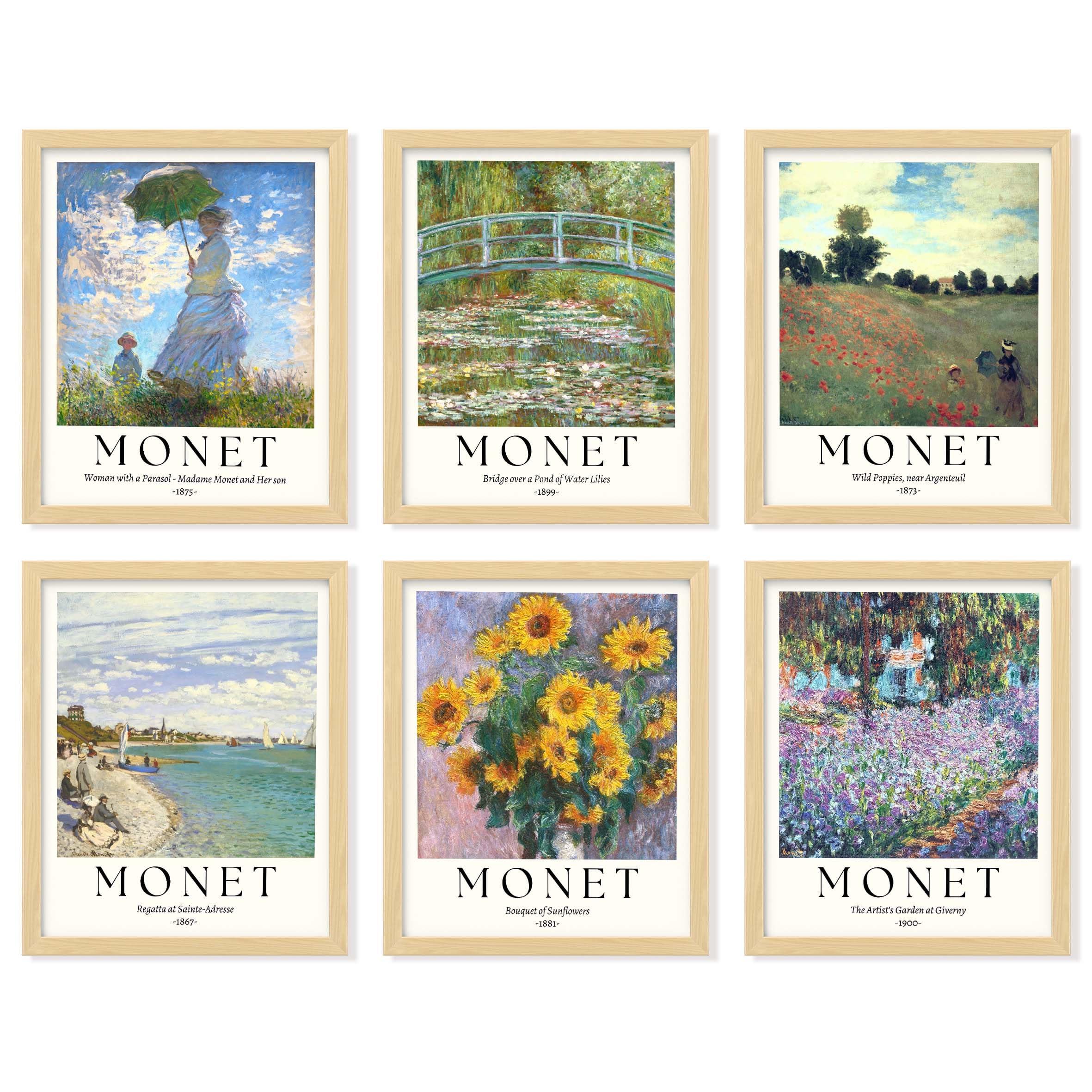 97 Decor Monet Poster - Monet Wall Art, Water Lilies Monet Prints ...