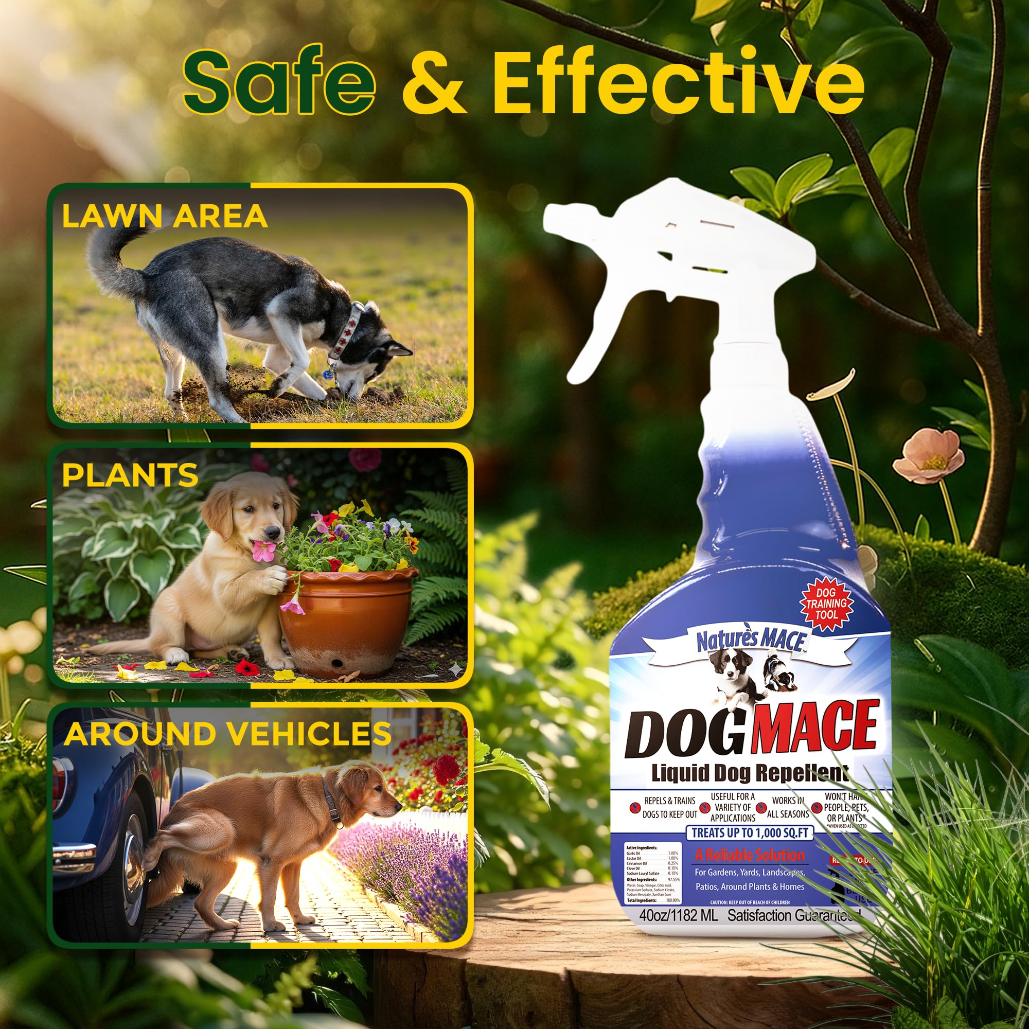 Snapklik.com : Natures MACE Dog Mace Repellent Spray, Keep Dogs Out Of ...