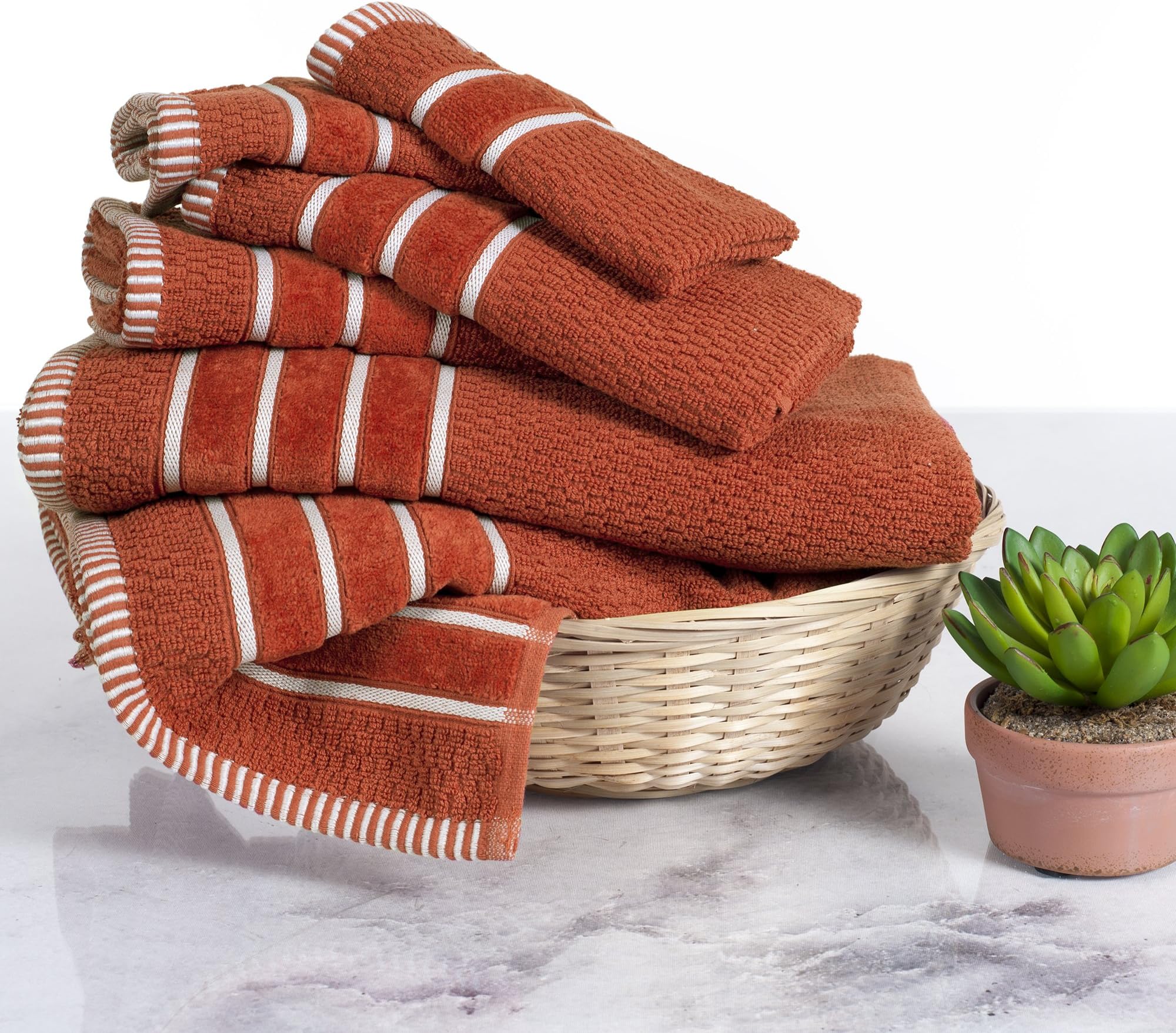 Amazon.com: 3 Piece Bath Towel Set, Combed Cotton Absorbent Bath Sheets ...