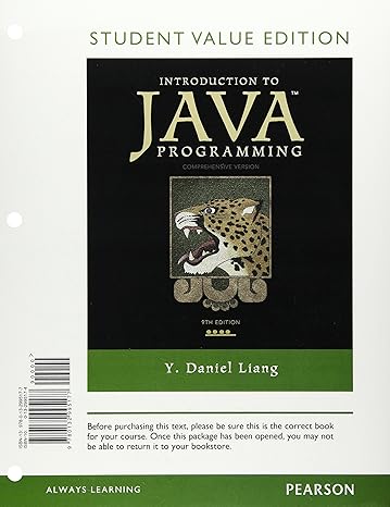 Introduction to Java Programming: Liang, Y. Daniel: 9780132995177: Amazon.com: Books