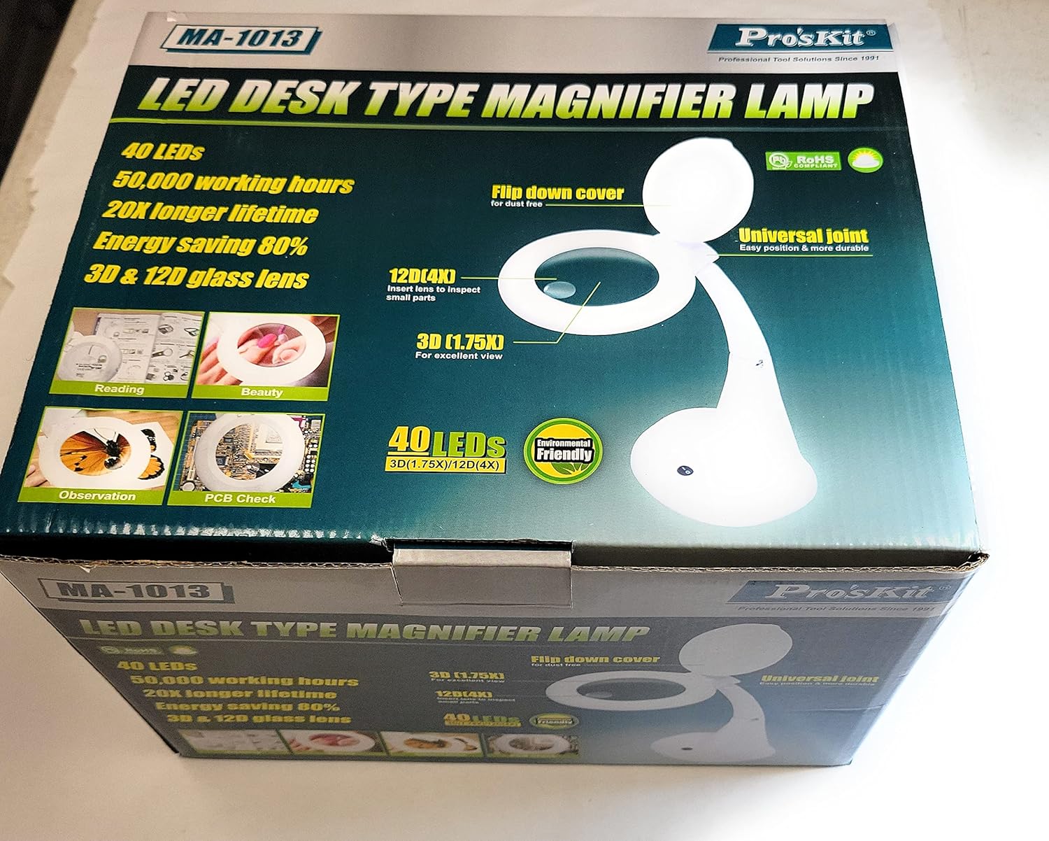 Amazon.com: LED Desk TOP Workbench Magnifier LAMP MA-1013 Eclipse Tools ...