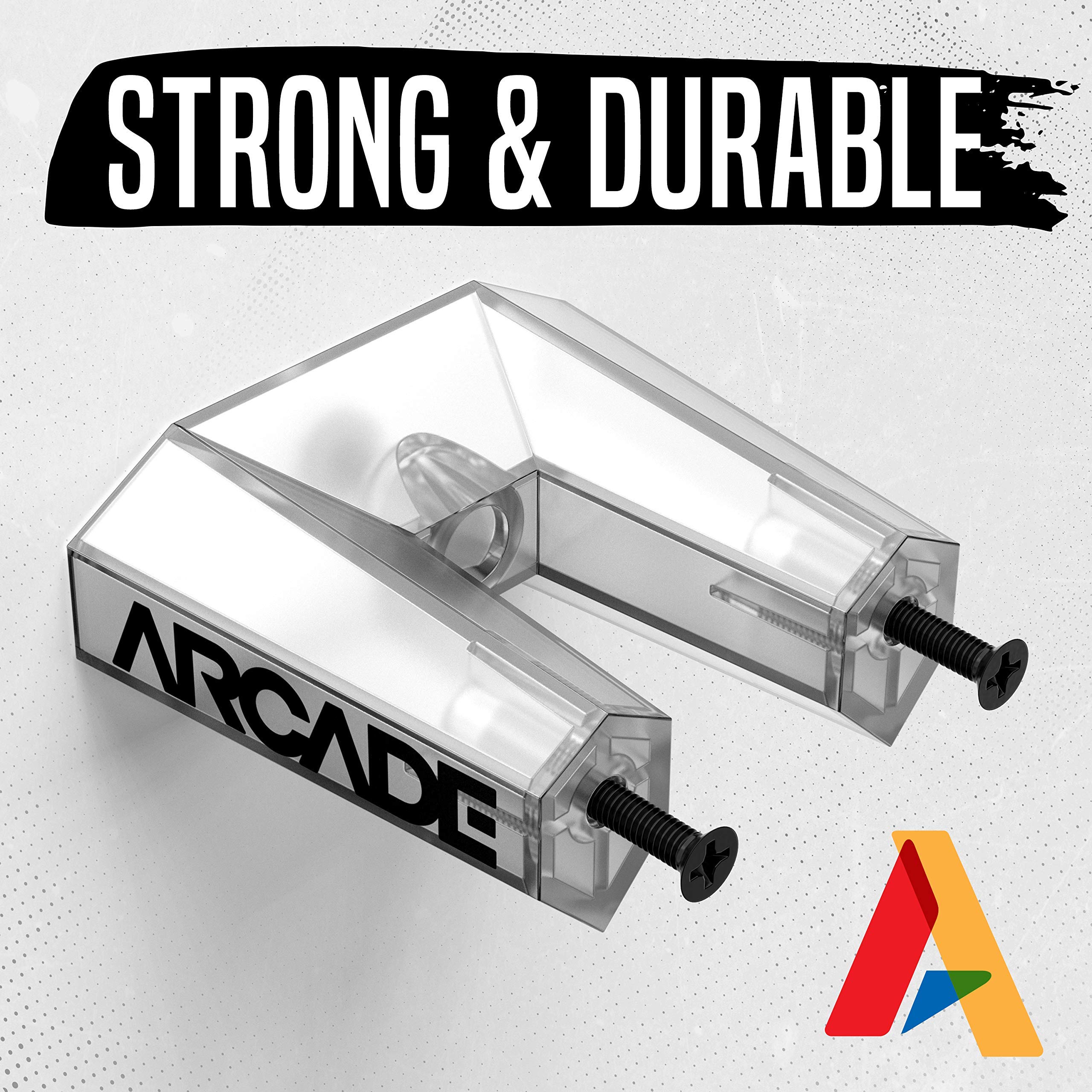 Snapklik.com : ARCADE Skateboard Wall Mount Rack Hanger 2 Pack ...