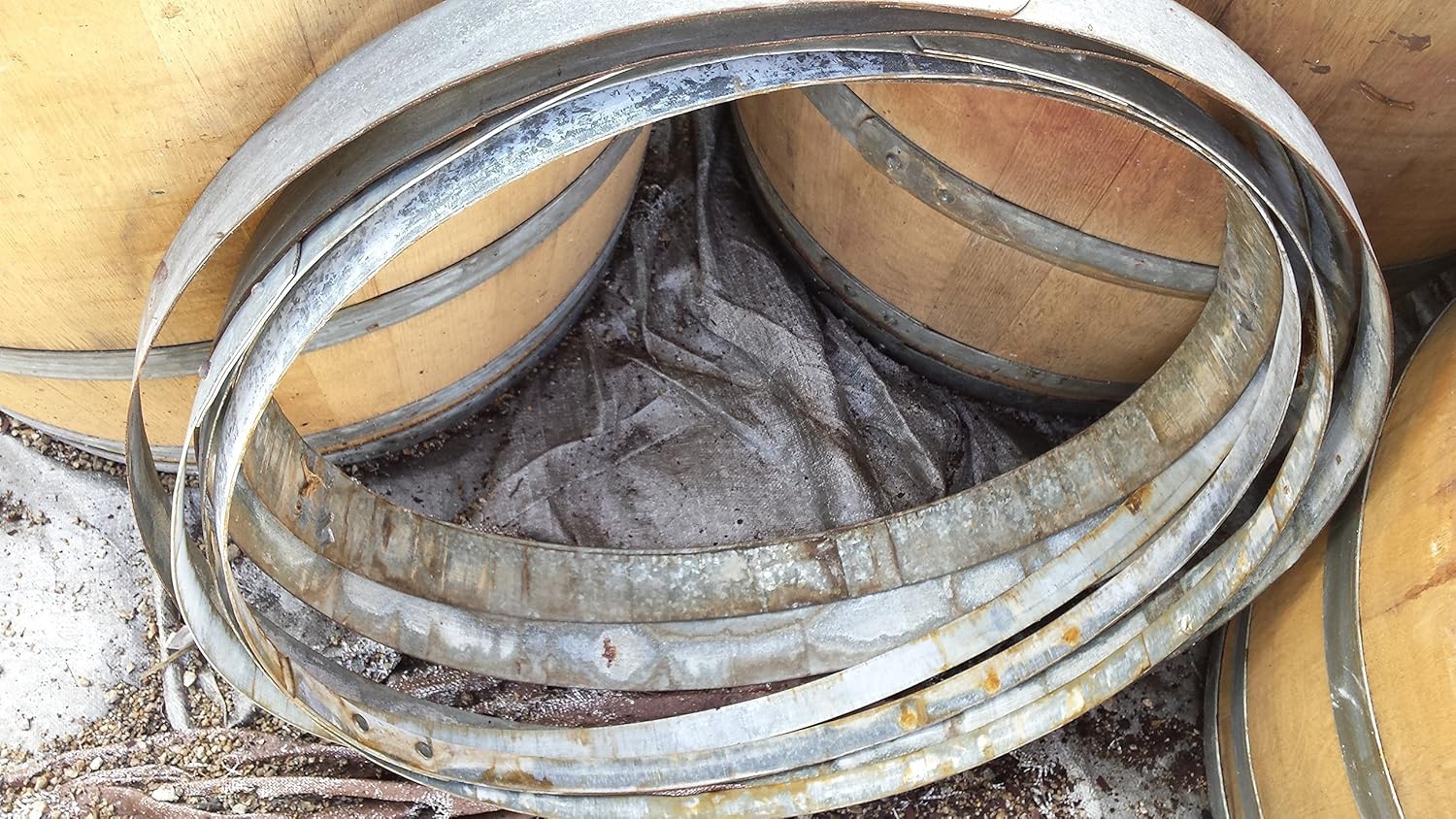 Amazon.com: Six (6) Authentic Used Wine Barrel Hoop Bands : Home & Kitchen