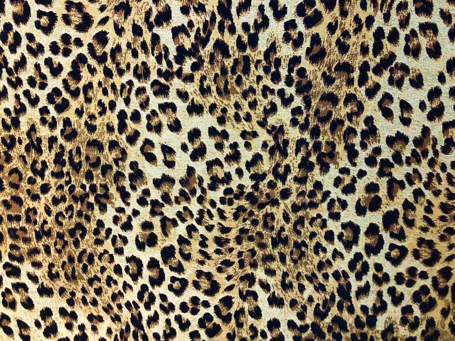 Amazon.com: Leopard Fabric by The Yard Velvet Sewing Material by The ...
