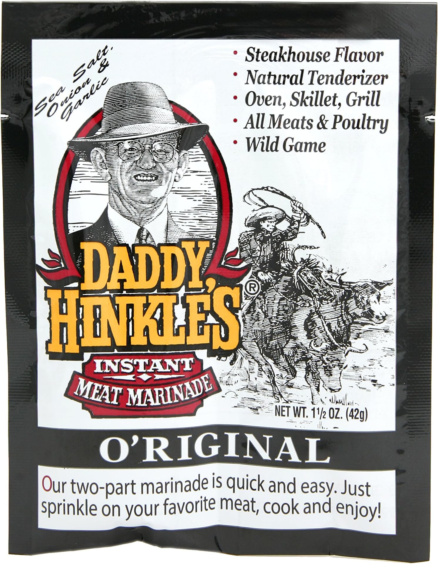 Amazon.com : Daddy Hinkle's - O'riginal Marinade Single Serve Packets ...