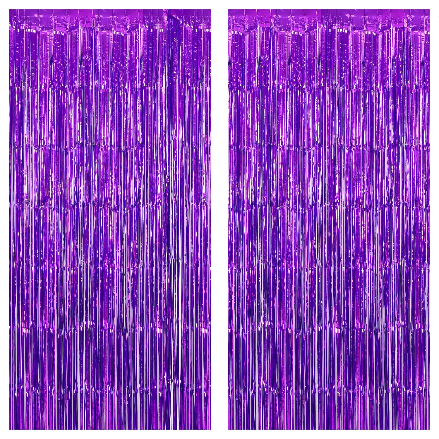 Snapklik.com : Xtralarge Metallic Foil Purple Streamers - 32x8 Ft Pack ...