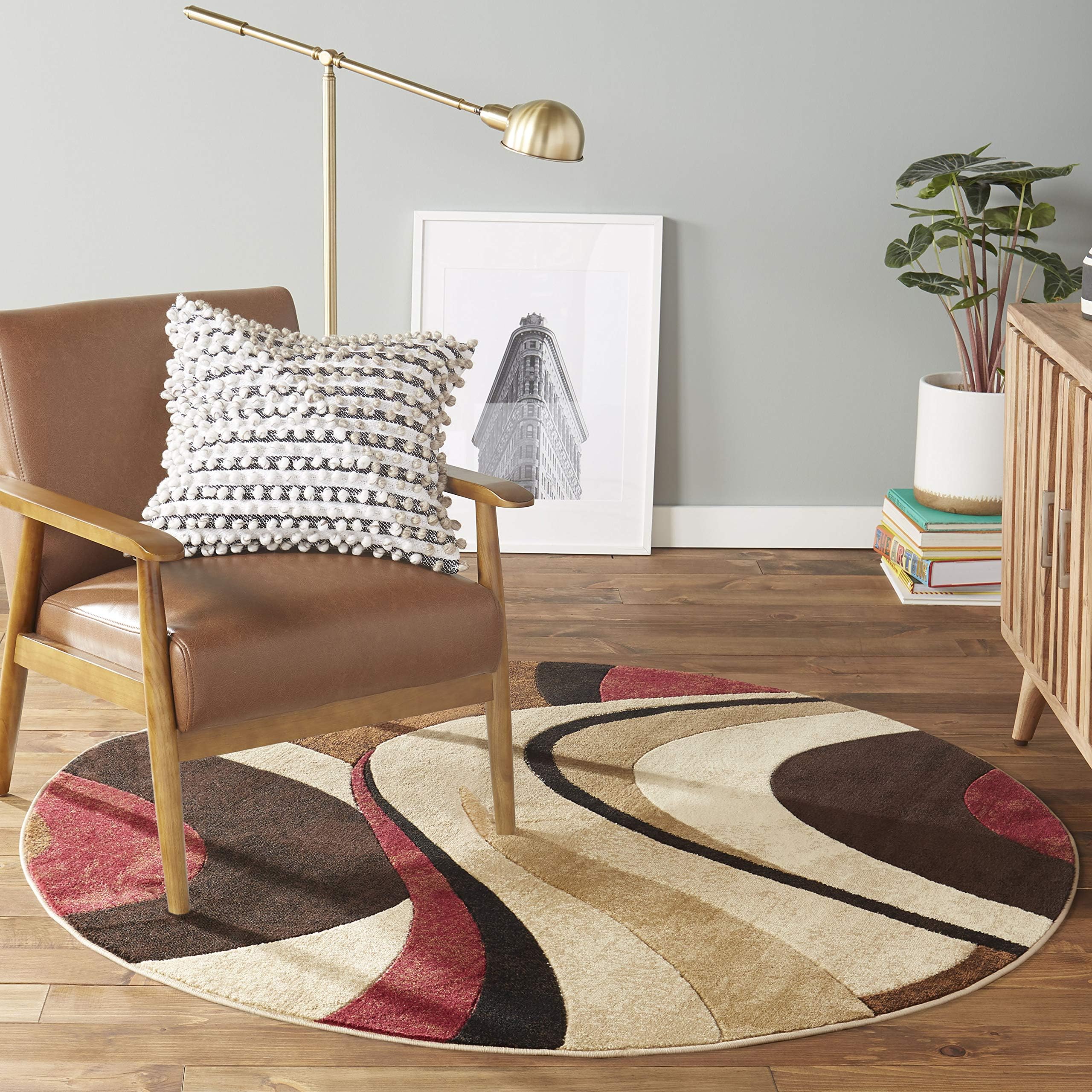 Amazon.com: Home Dynamix Tribeca Slade Modern Area Rug, Abstract Brown ...