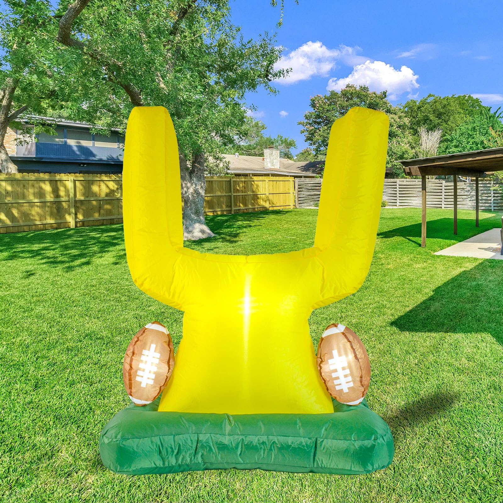 Amazon.com: Football Party Decor Inflatable Football Goal Post ...