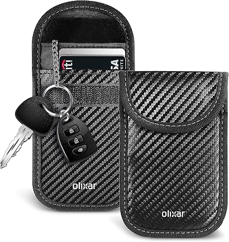 Amazon.com: Olixar Car Key Signal Blocker Case/RFID Pouch - Car Keys ...