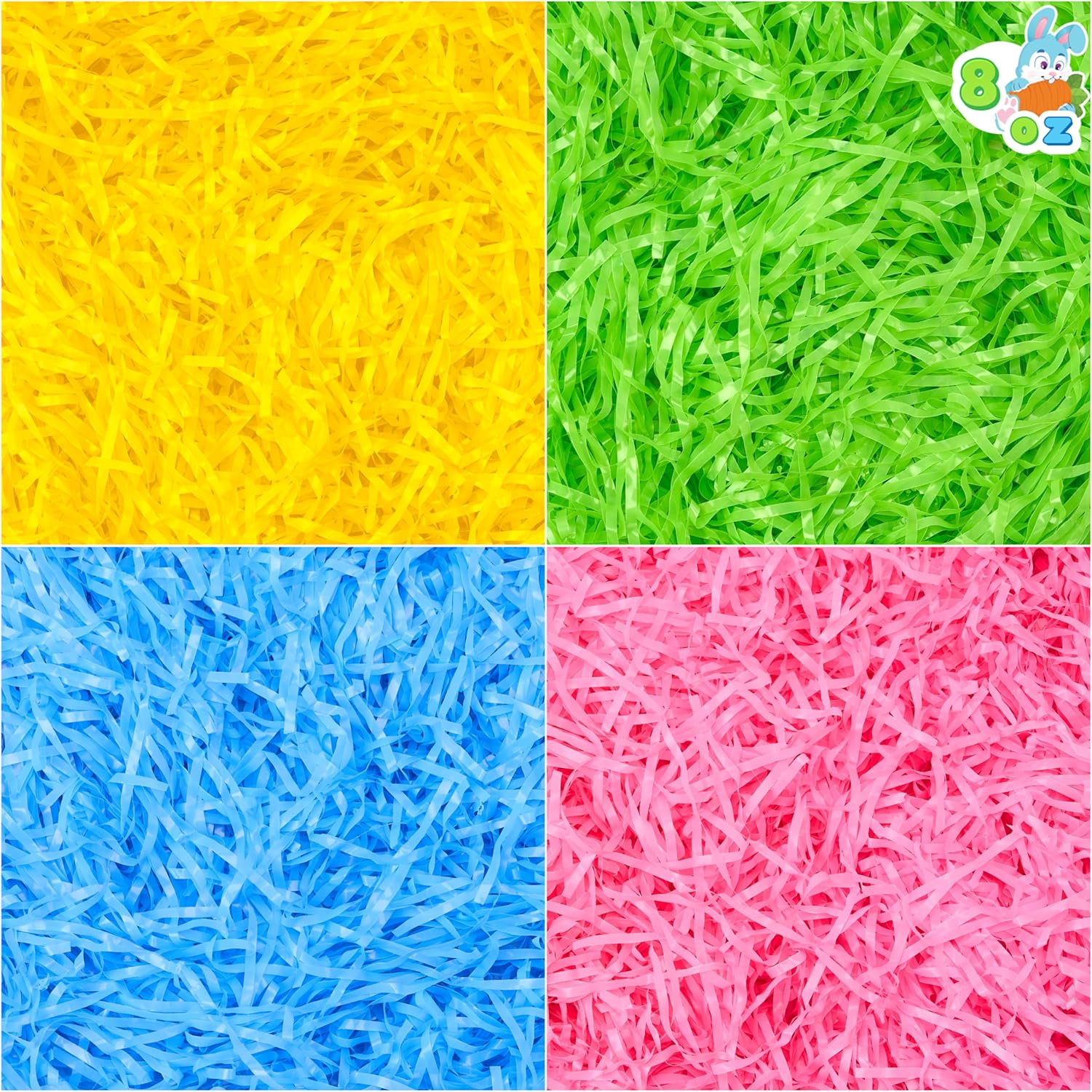 Amazon.com: JOYIN 8oz (226g) Multicolor Rainbow Easter Grass ...