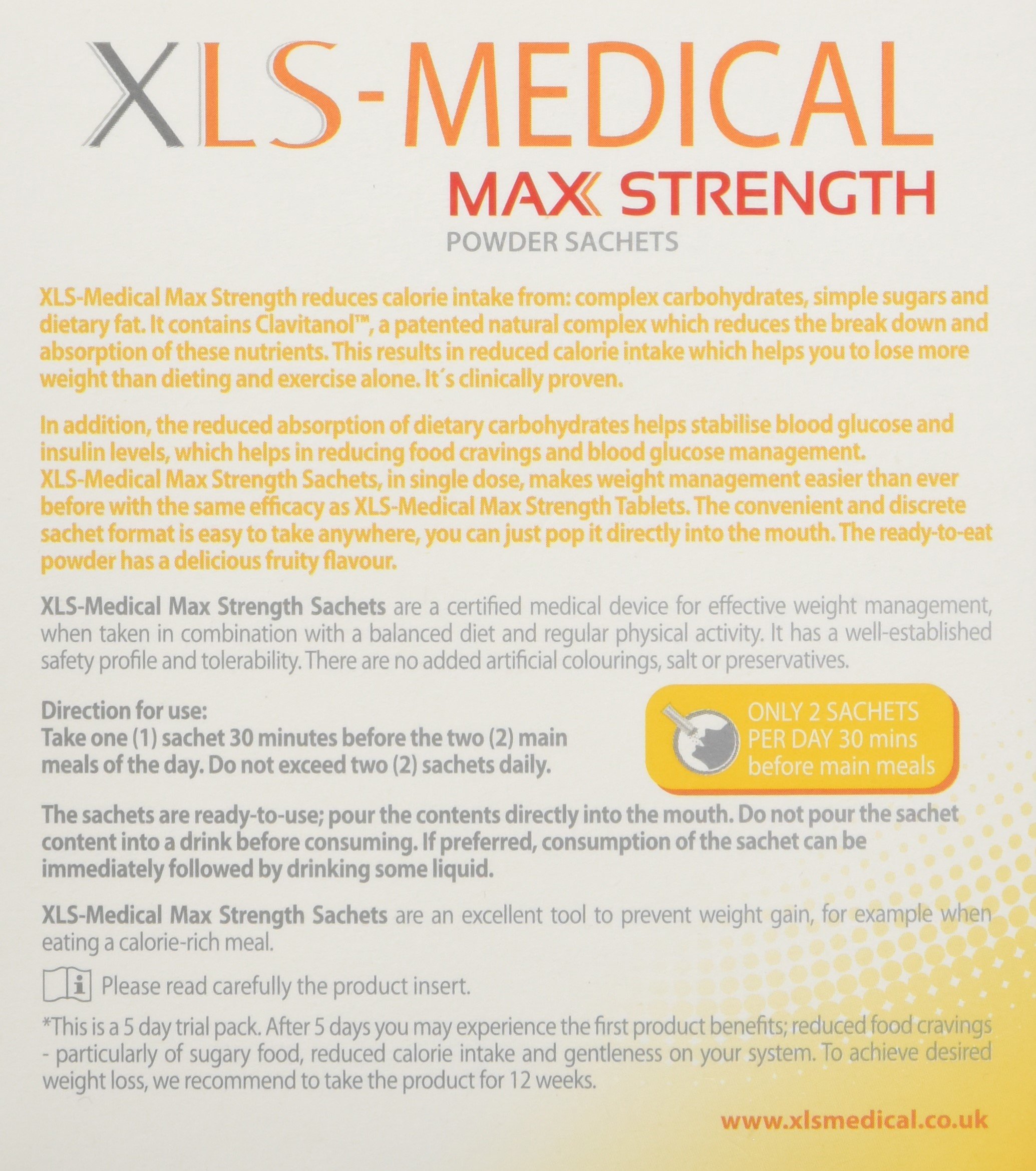 XLS Medical Max Strength Sachets - Reduce Calorie Intake from ...